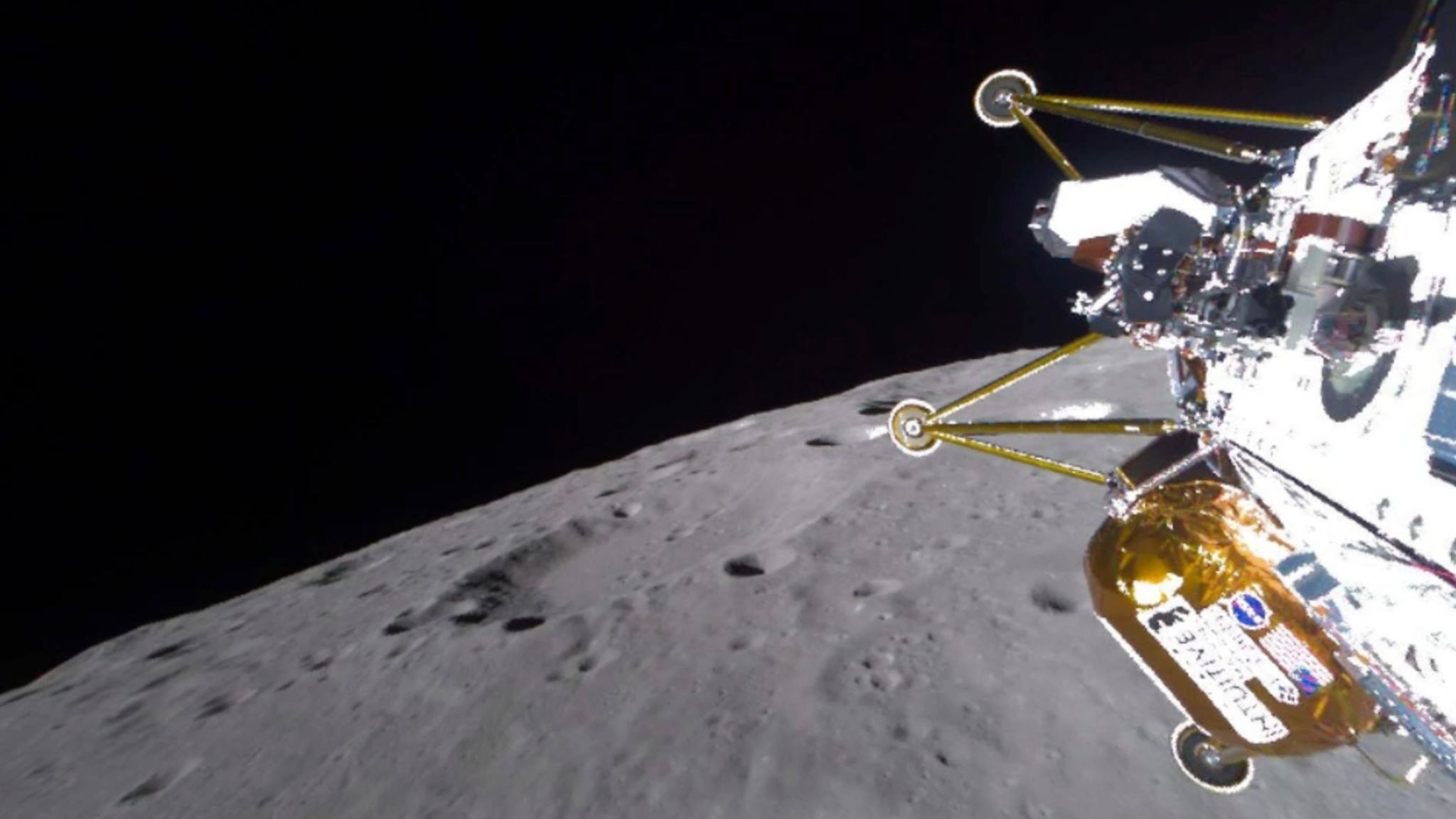 Athena lander does not appear to be standing upright on moon | Science ...