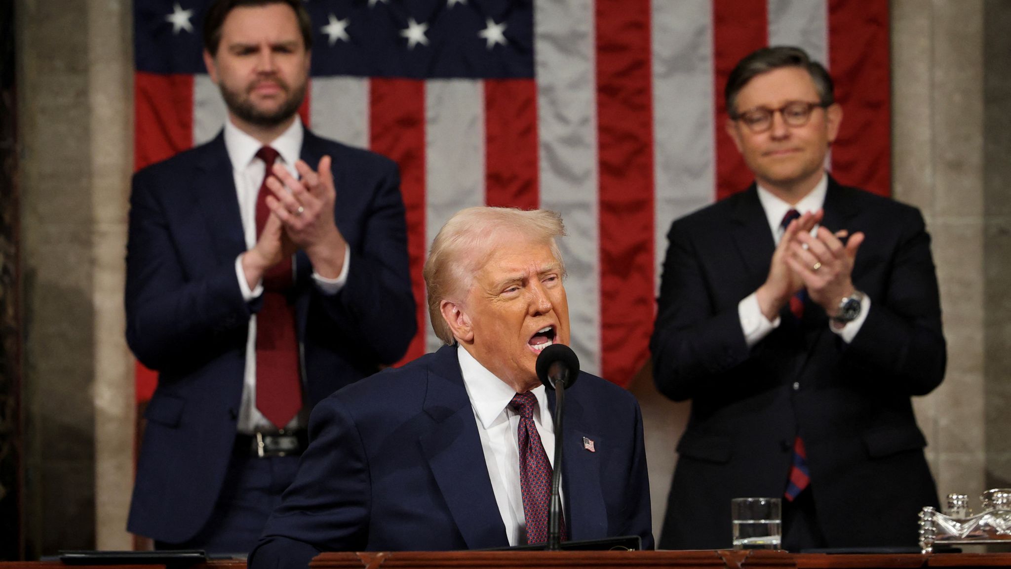 Trump Speech In A Chamber Thick With Acrimony The Sales Pitch Quickly