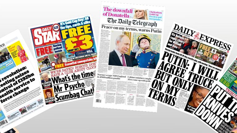 Press Preview: Tuesday's papers | News UK Video News | Sky News