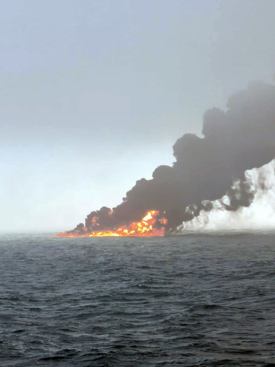 Search for missing crew member ended after oil tanker and cargo ship ...