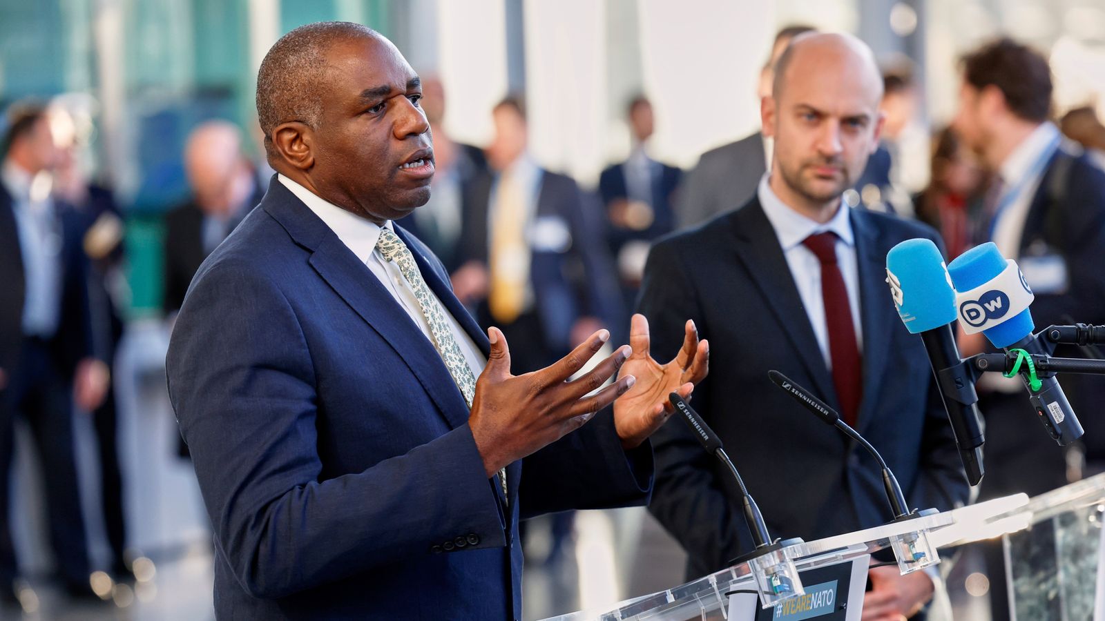 NATO foreign ministers arrive in Turkey | News UK Video News | Sky News