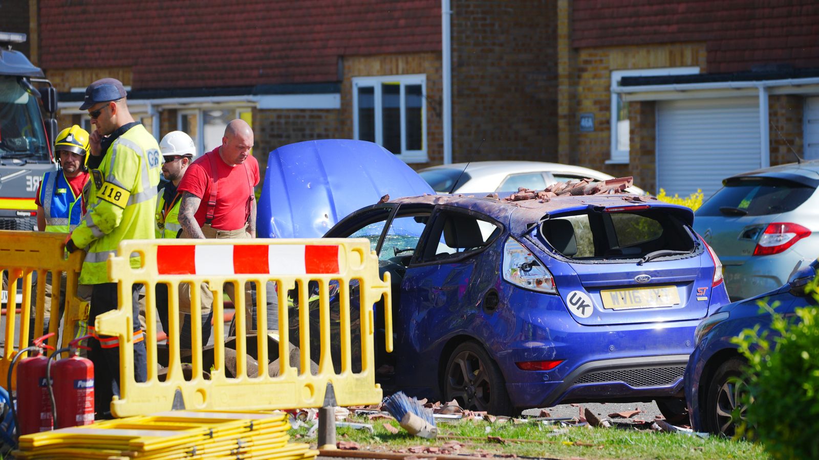 House destroyed after explosion in Yate | UK News | Sky News