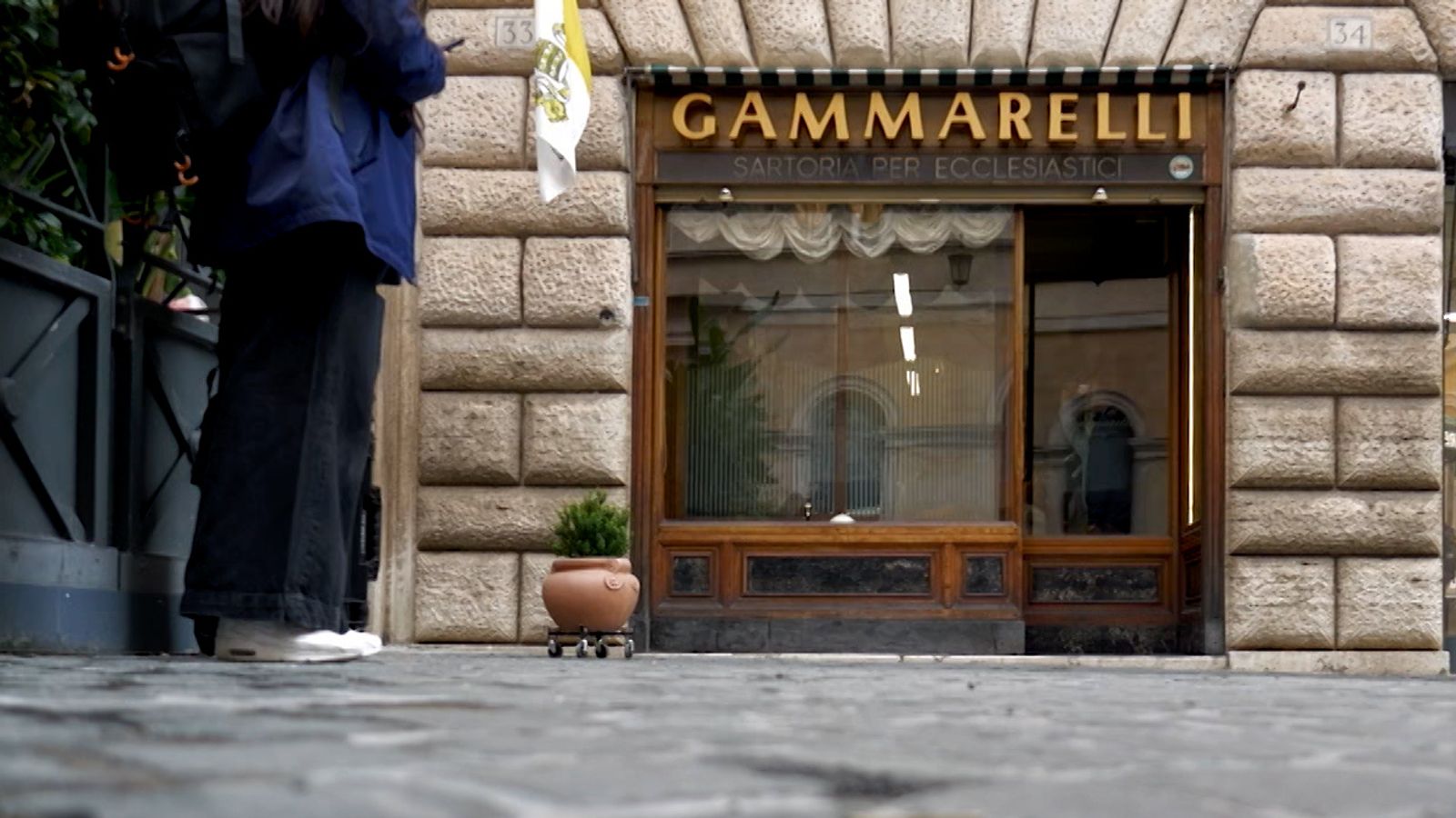 Sky News meets the pope's robe maker | World News | Sky News