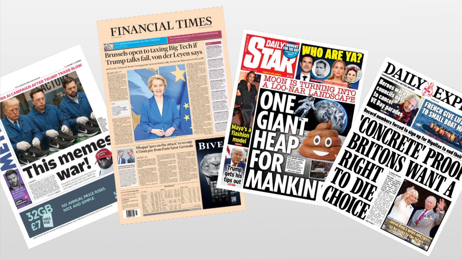 Friday's national newspaper front pages | UK News | Sky News