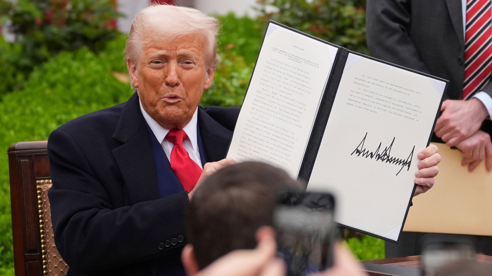 Tariffs, charts and auto workers: How Trump's 'liberation day' unfolded | US News | Sky News