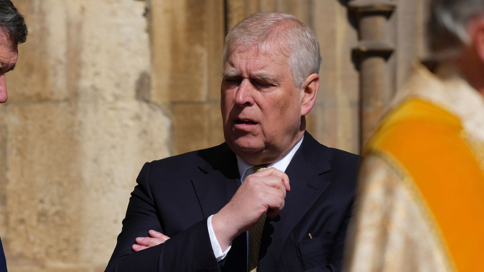 Prince Andrew joins King and Queen at Easter Sunday church service ...