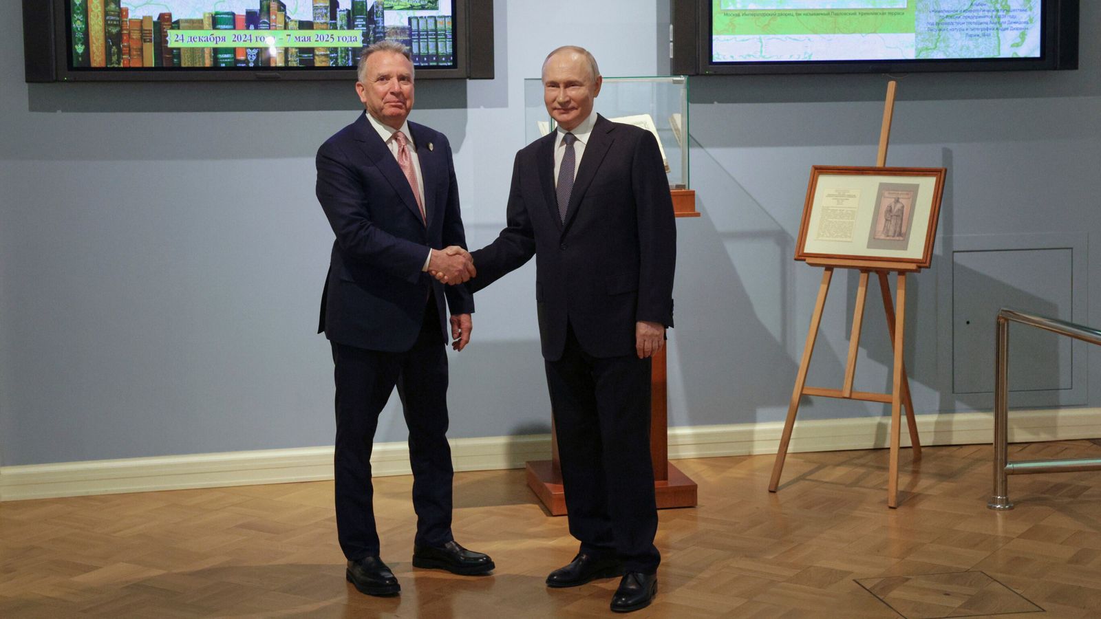 Putin greets US envoy Steve Witkoff in St Petersburg | World News | Sky ...