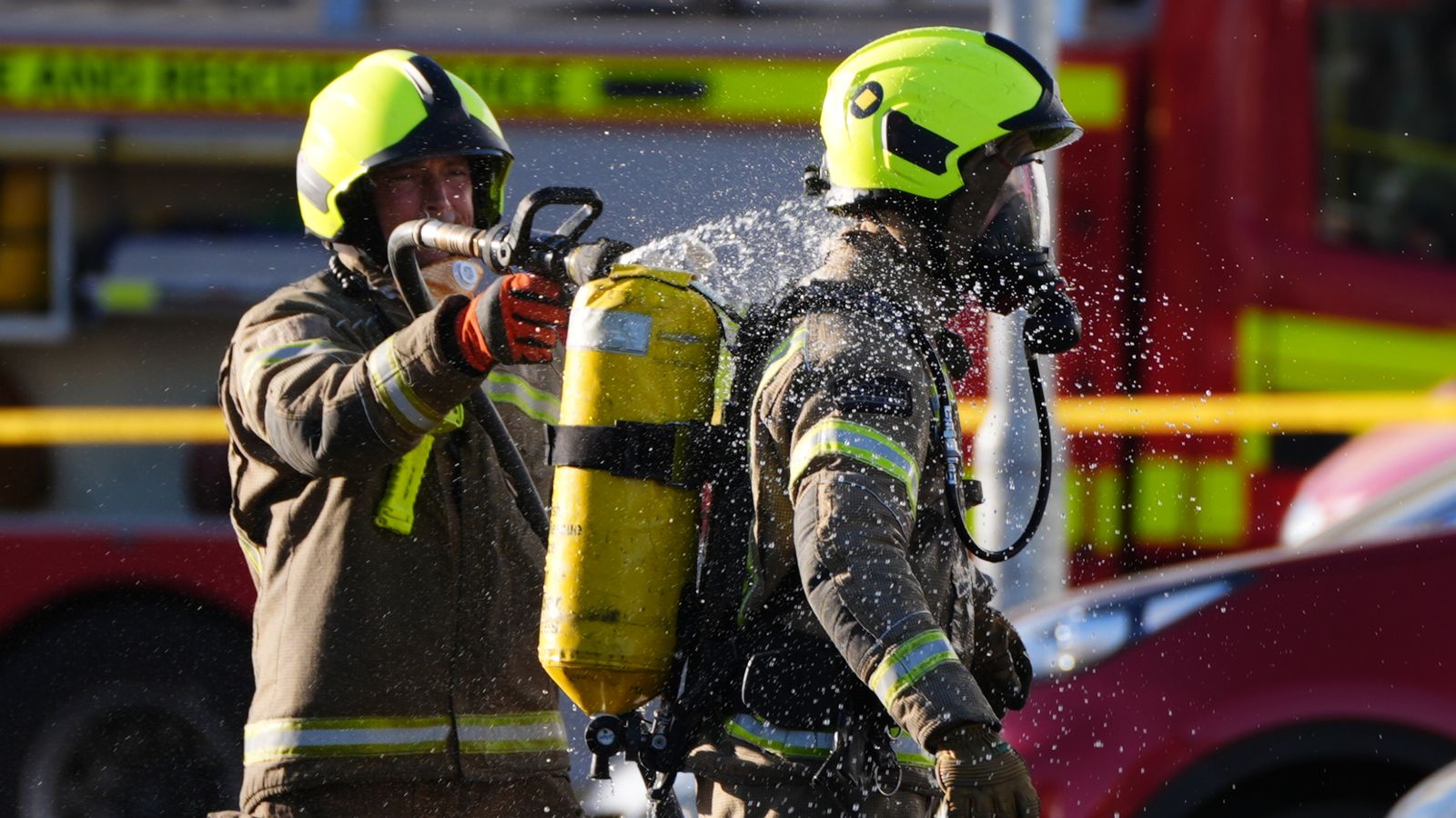 Six people in hospital after huge fire at industrial estate in ...