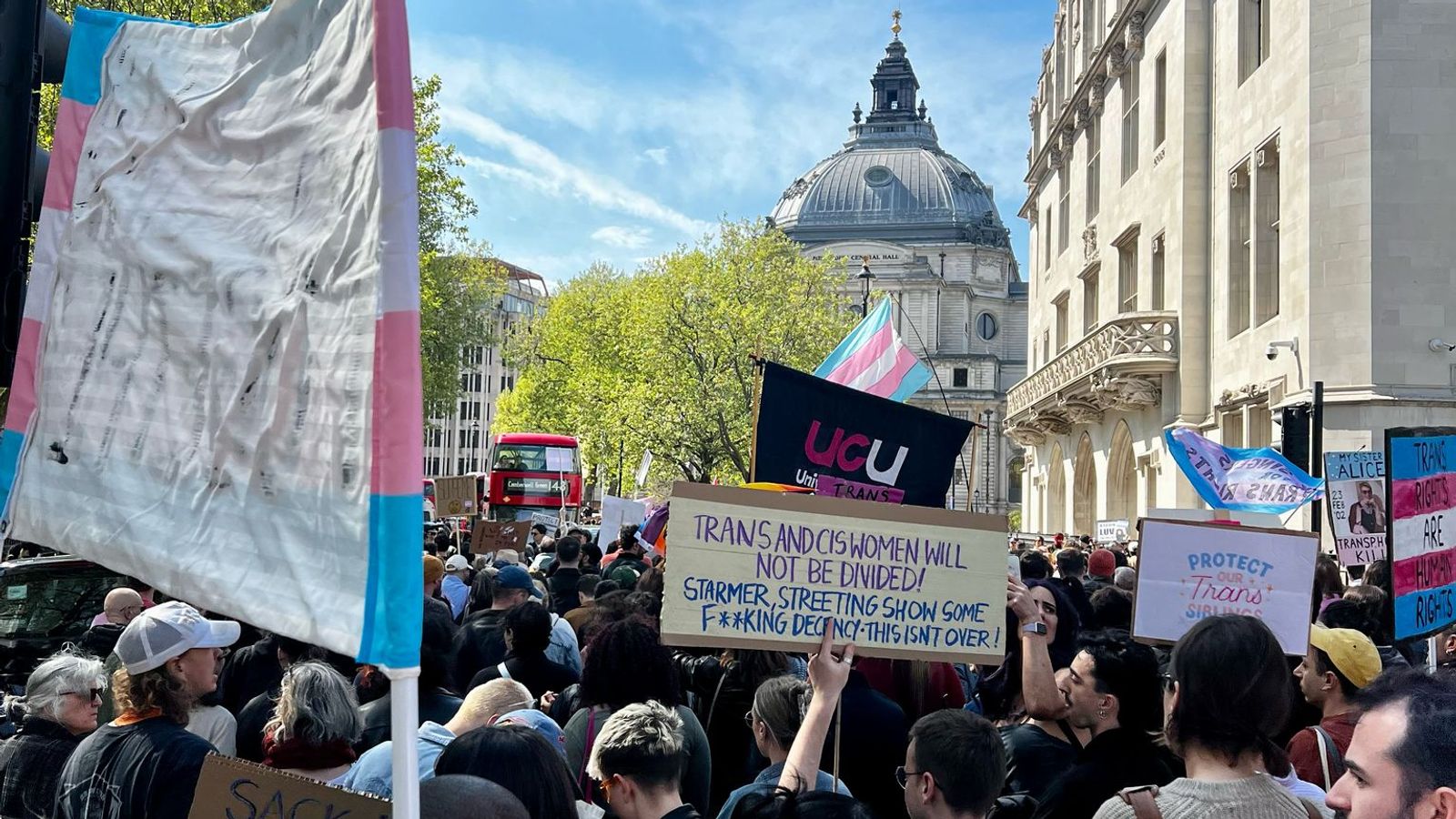 Police launch investigation over trans rights graffiti in London after ...