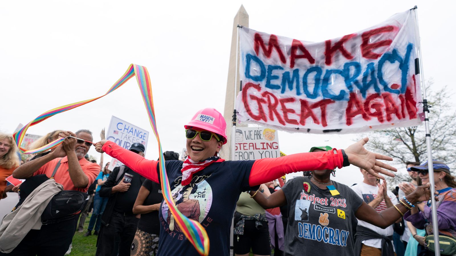 Thousands protest against Donald Trump and Elon Musk at rallies in all ...