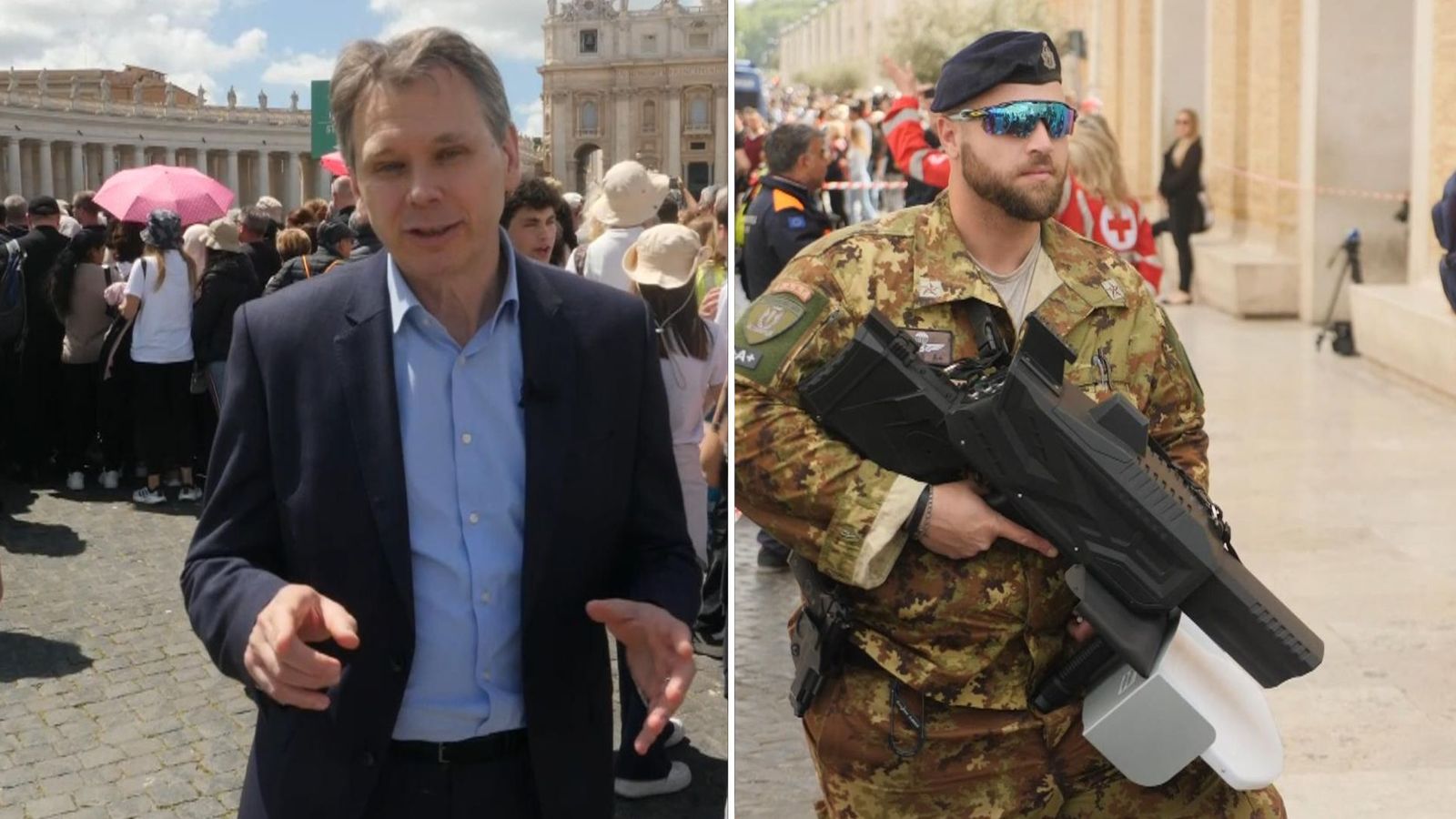 Large-scale security operation under way at St Peter's Basilica in ...