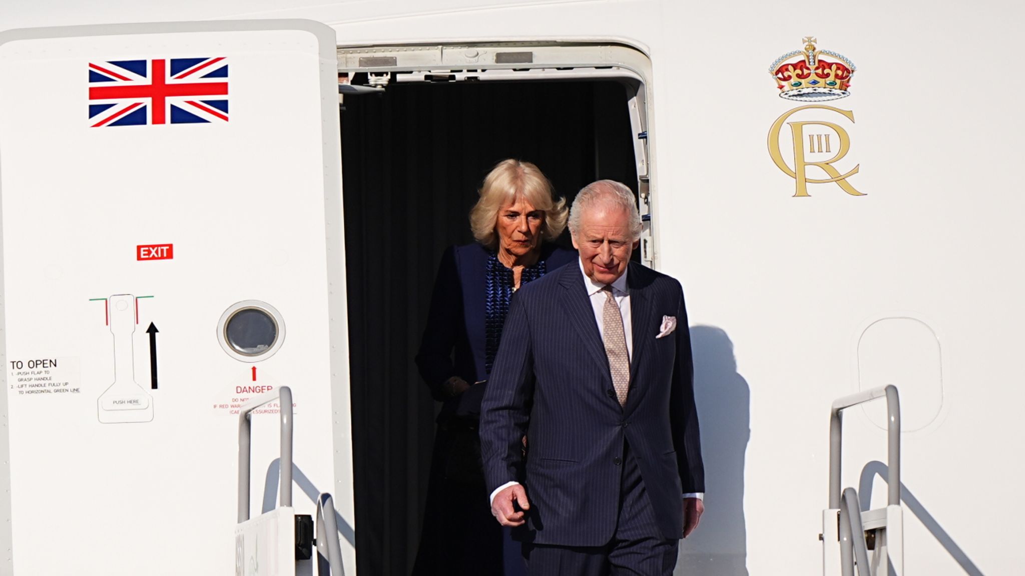 King Charles arrives in Rome for Italy tour with Queen Camilla after ...