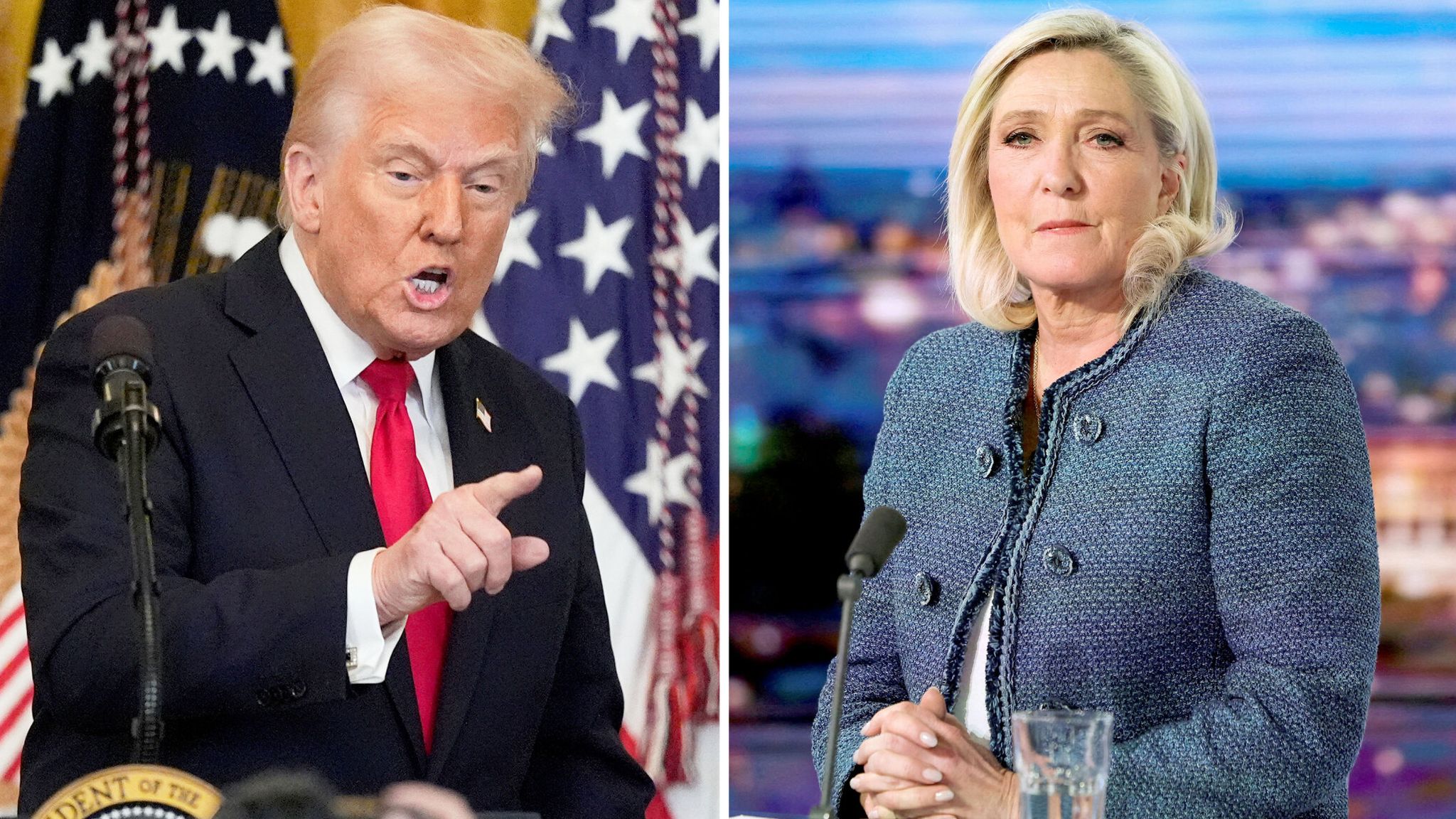 Donald Trump calls Marine Le Pen's conviction a 'witch hunt' - as judge ...