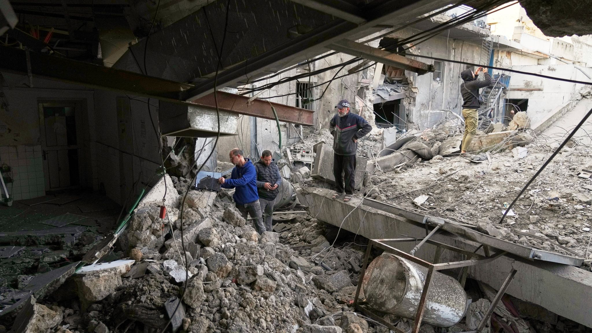 Israeli air strike hits Gaza hospital | World News | Sky News