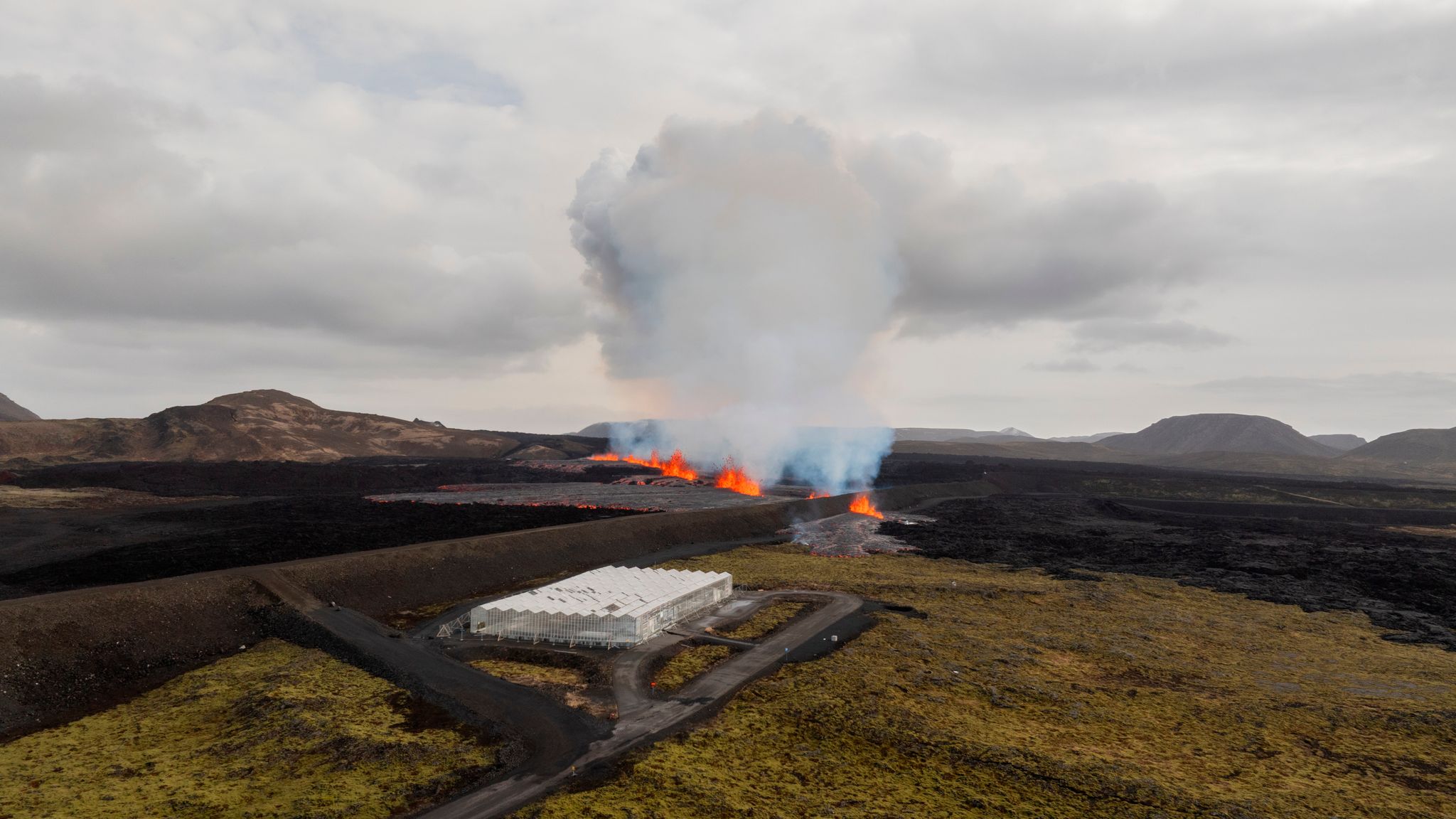 Residents and tourists evacuated after volcano erupts in Iceland | World News | Sky News