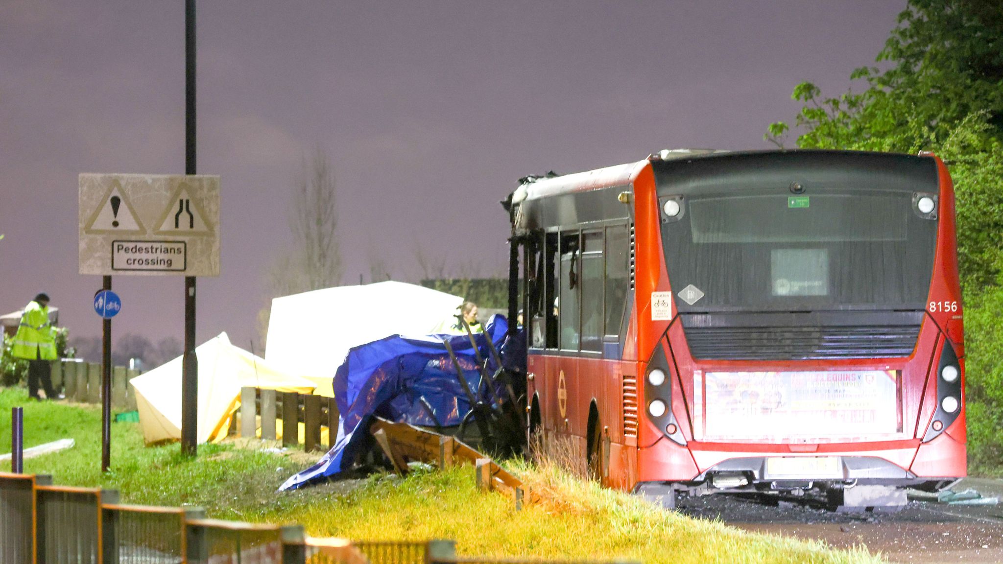 Three people die in crash between car and bus near Heathrow | UK News | Sky News