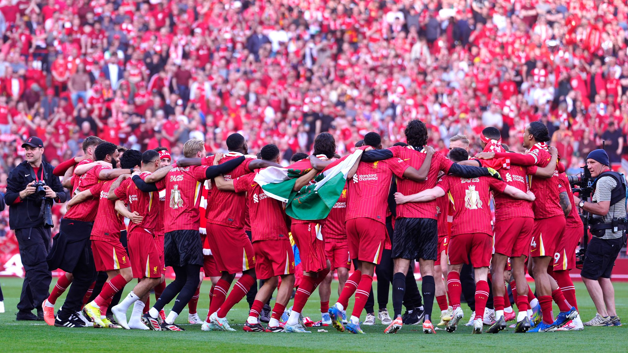 Liverpool win Premier League title to equal Man Utd's record | UK News ...