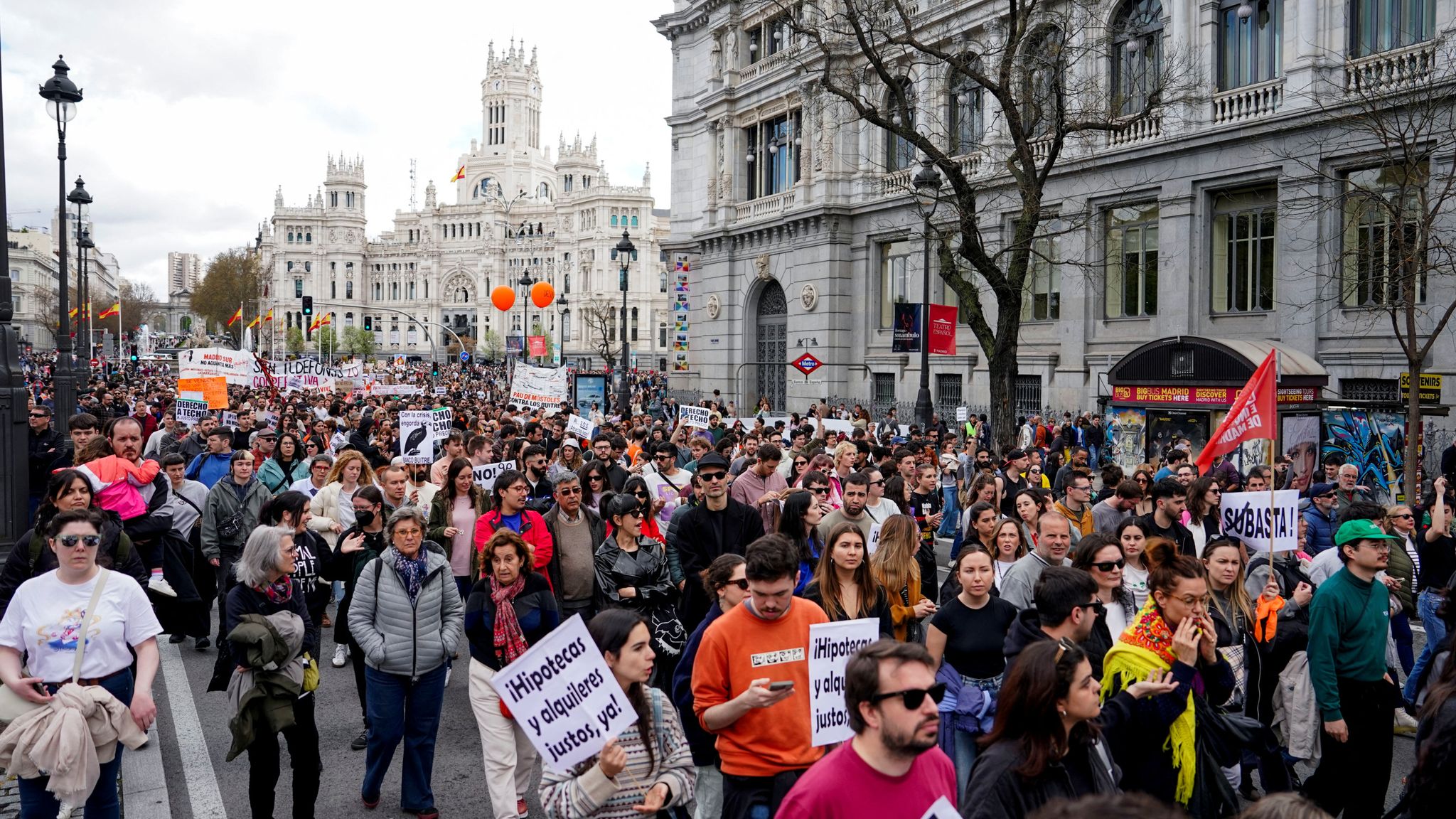 Spain protests: Hundreds of thousands march against housing crisis ...