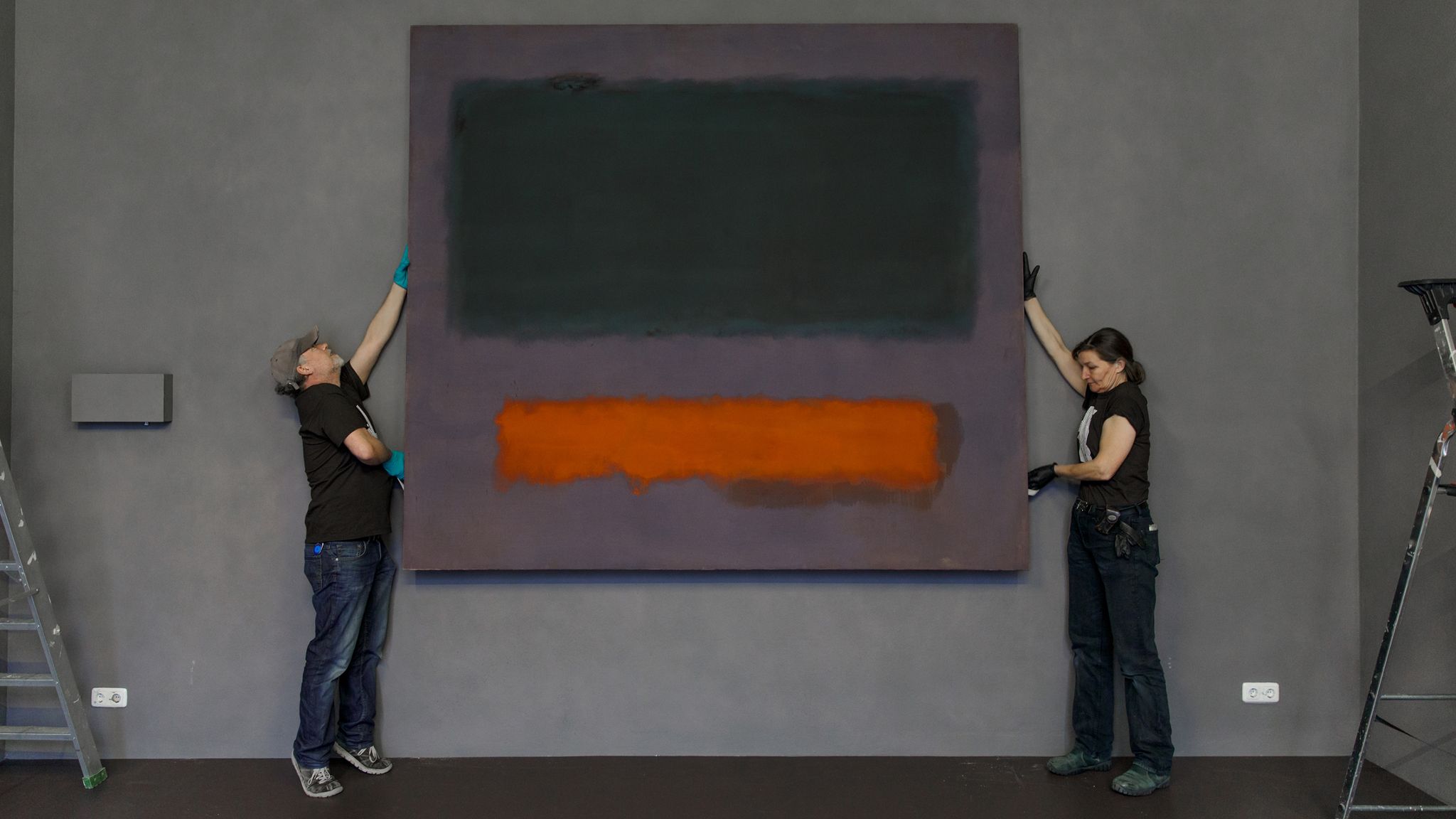 Child damages Rothko painting worth tens of millions of pounds in Rotterdam | UK News | Sky News