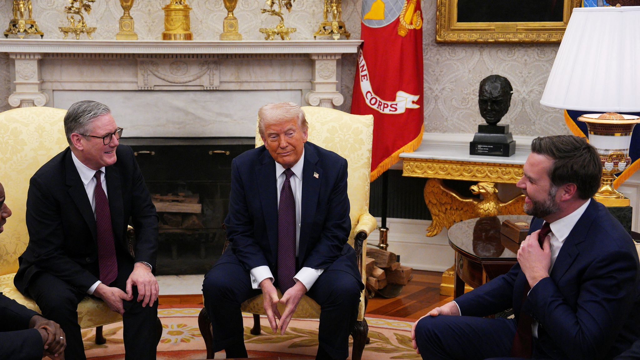 JD Vance says US and UK 'working very hard' on trade deal and will come ...