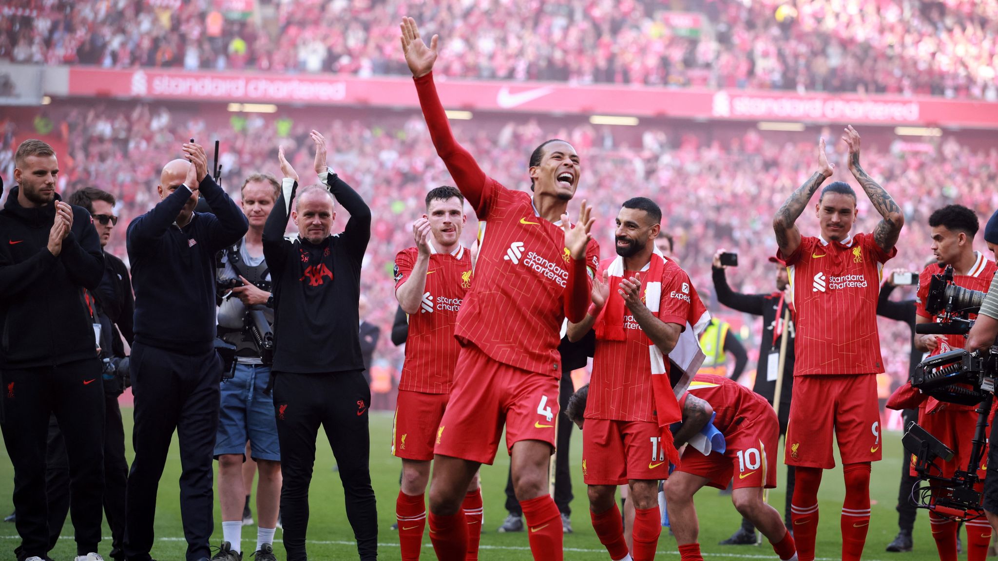 Liverpool win Premier League title to equal Man Utd's record | UK News ...