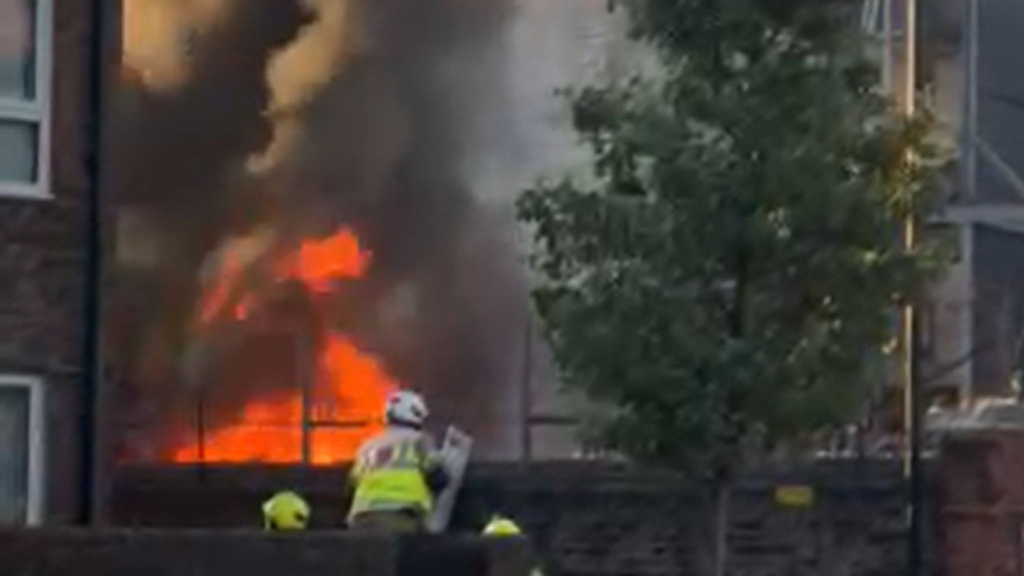 Huge fire breaks out at electrical substation in west London | UK News ...