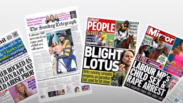 Sunday's national newspaper front pages | News UK Video News | Sky News