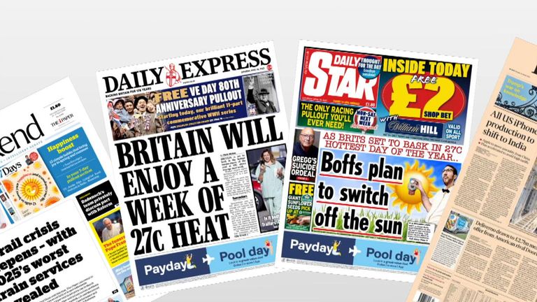 Press Preview: Thursday's front pages | News UK Video News | Sky News