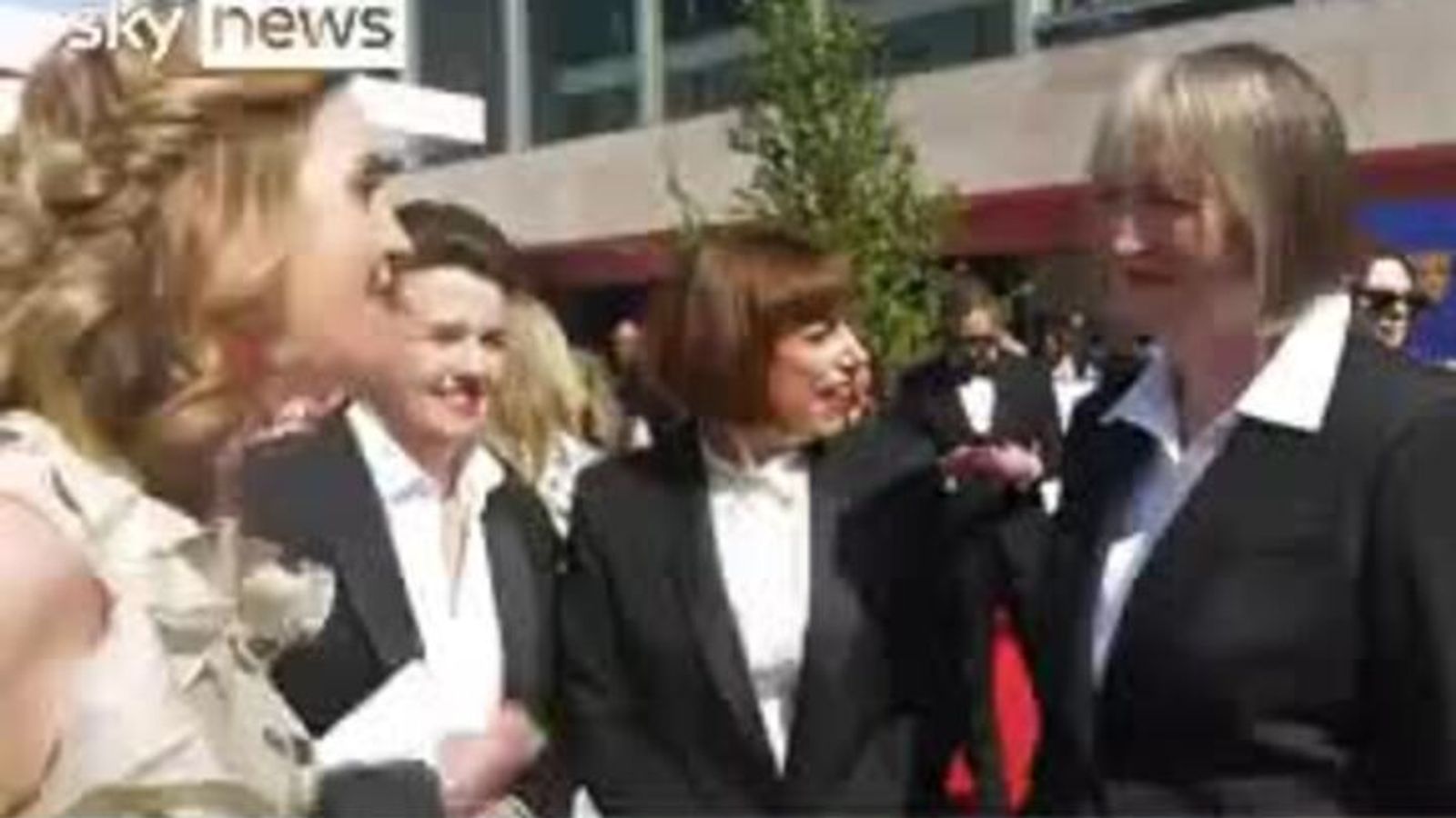 Electoral Dysfunction team arrive at BAFTA TV Awards 2025 | Ents & Arts News | Sky News