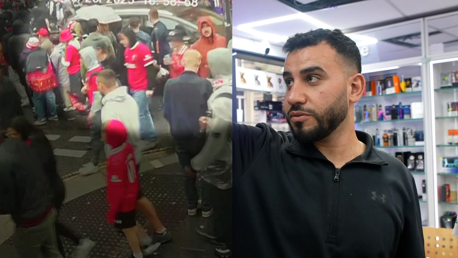 ‘It was a scary moment’: Liverpool shop owner shares CCTV of suspect’s ...