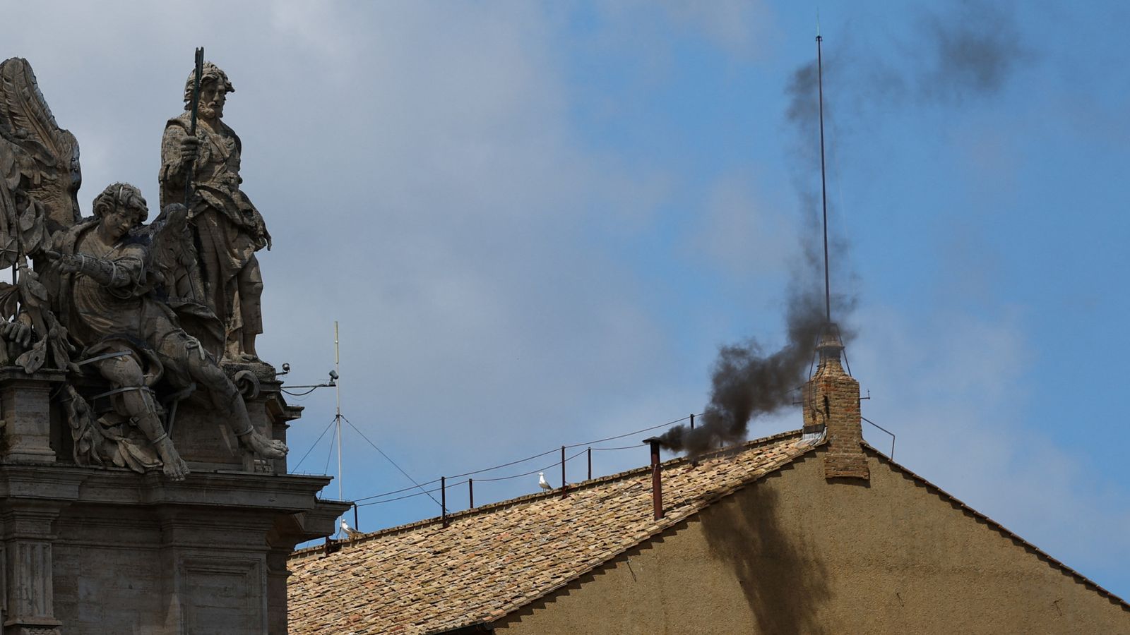 Cardinals fail to elect new pope as black smoke rises | World News ...