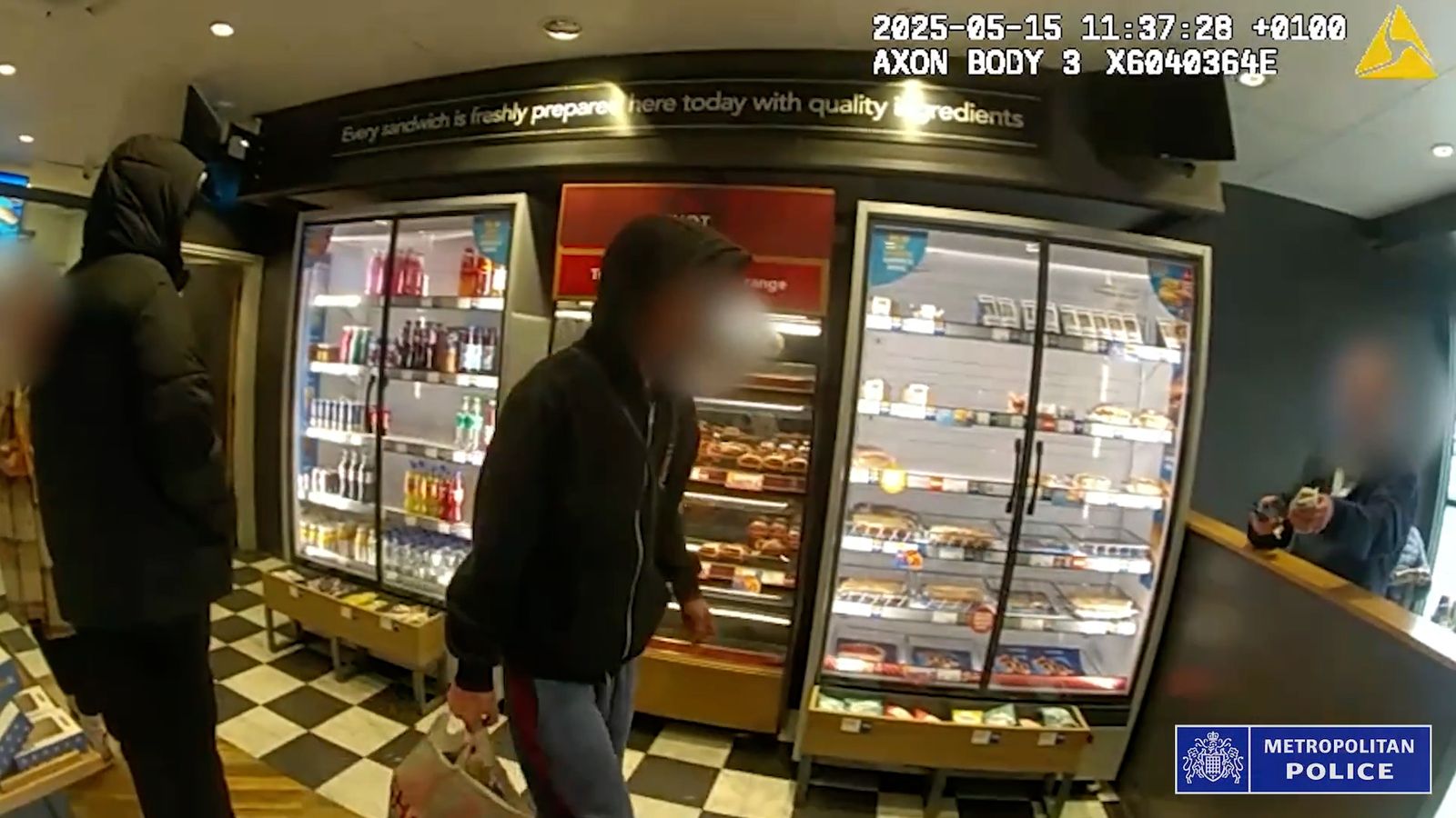 Greggs shoplifter caught in met police crackdown on retail crime | UK News | Sky News