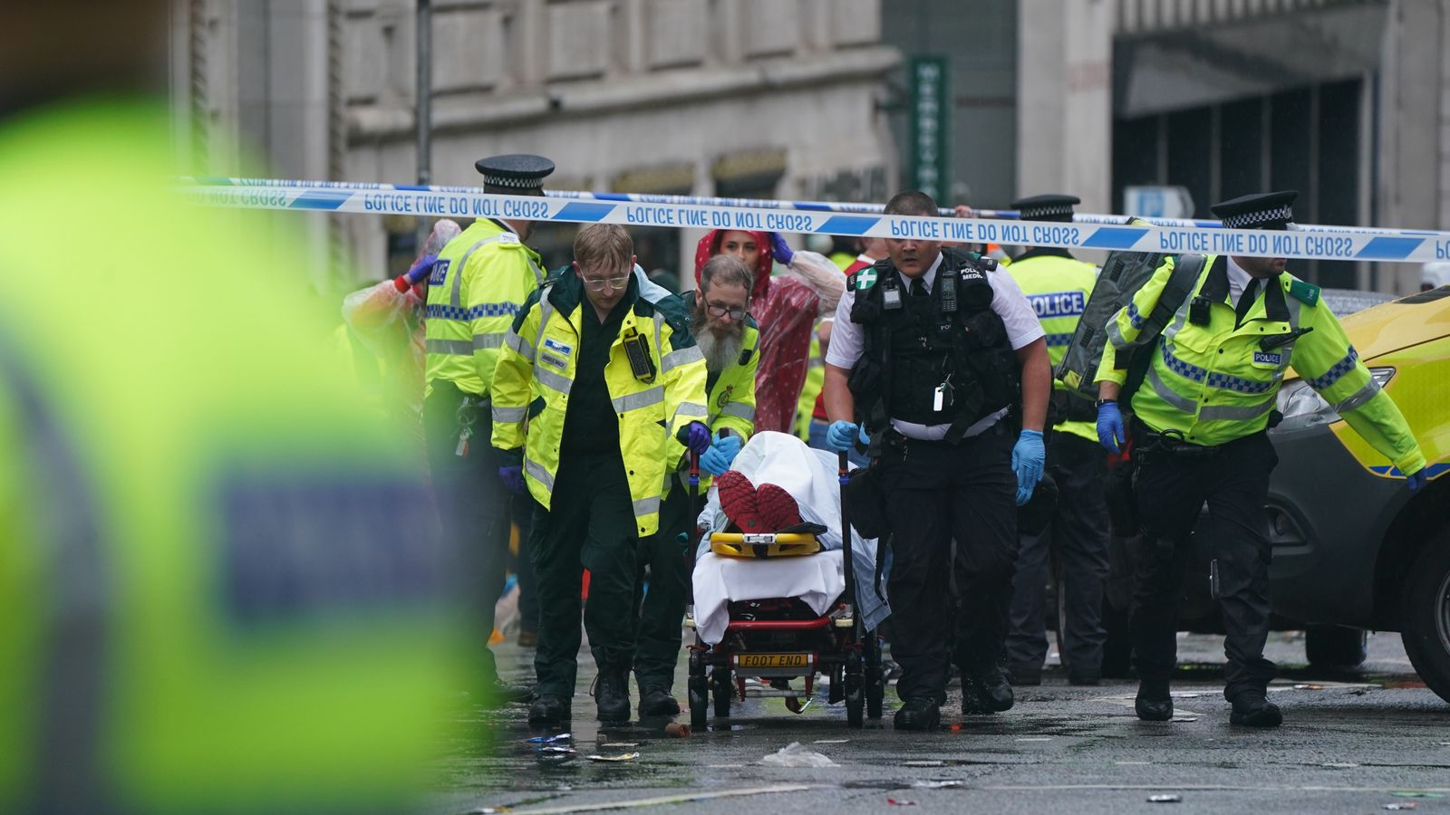 Man detained after car hits several pedestrians during Liverpool FC ...