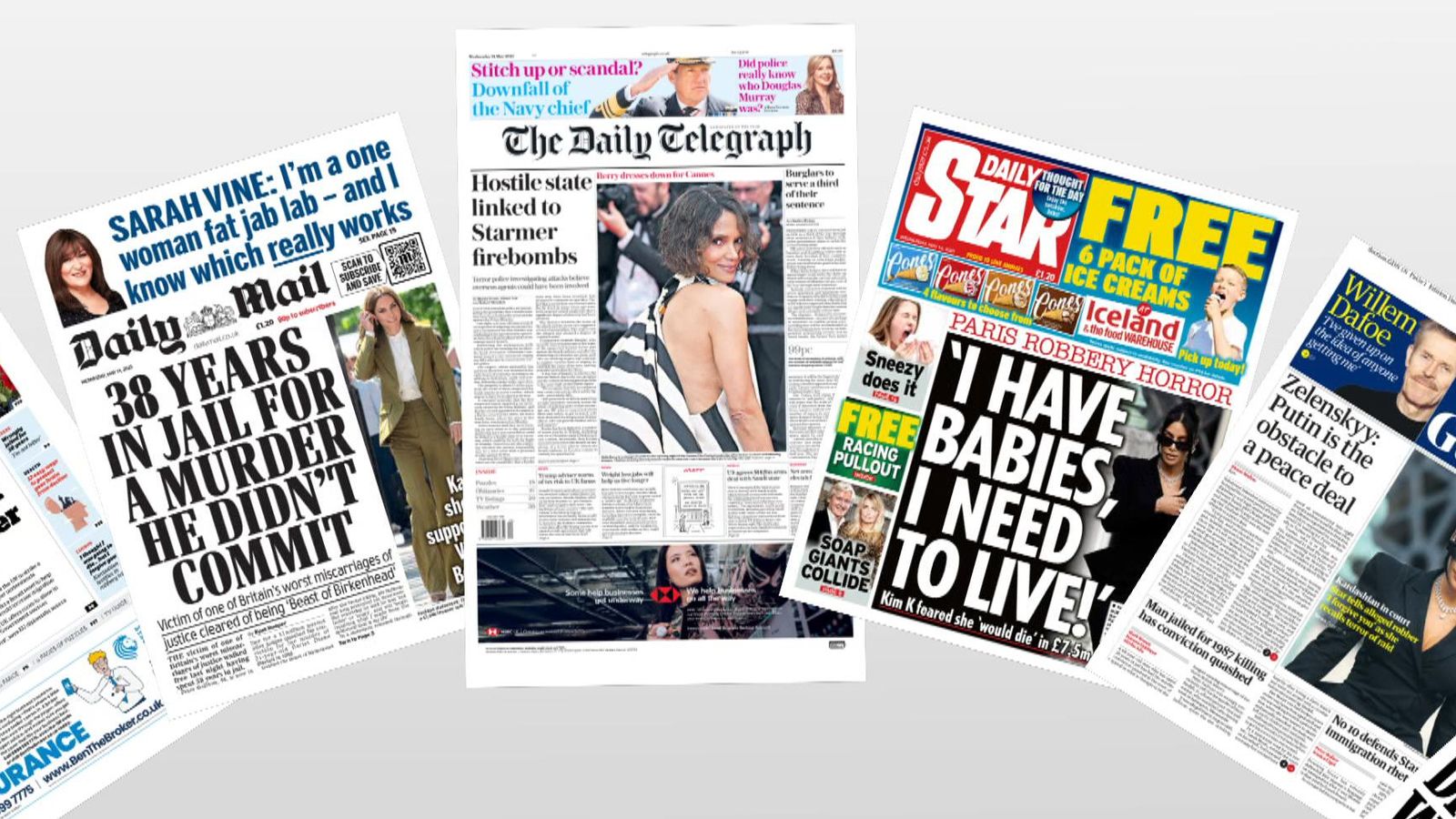 Wednesday's national newspaper front pages | UK News | Sky News