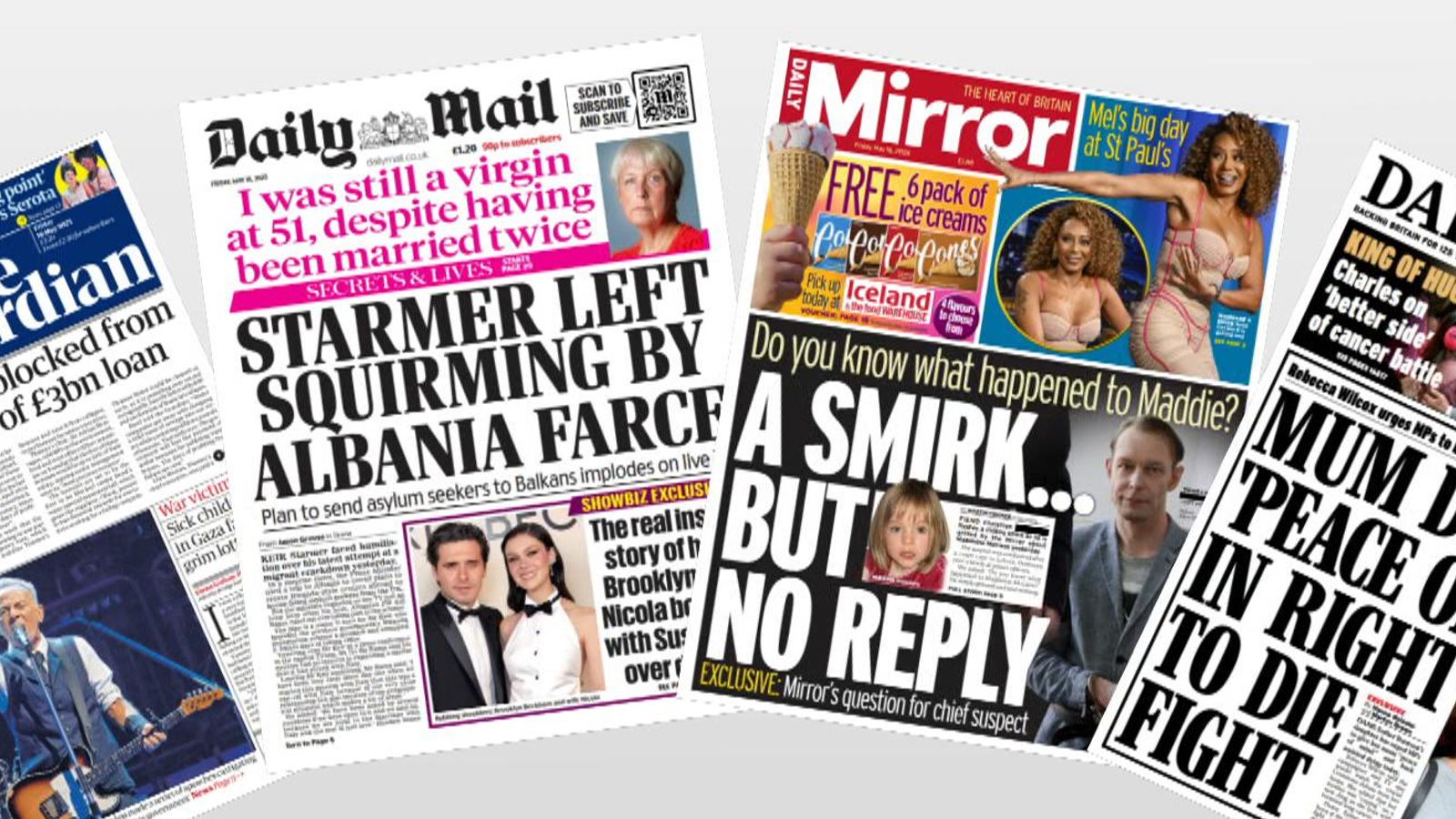 Friday's national newspaper front pages | UK News | Sky News