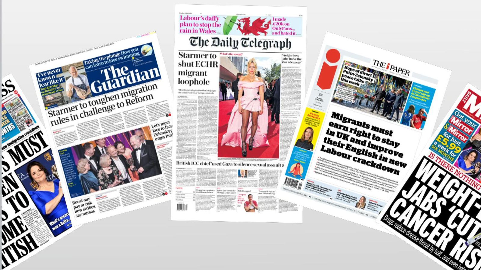 Monday's national newspaper front pages | UK News | Sky News
