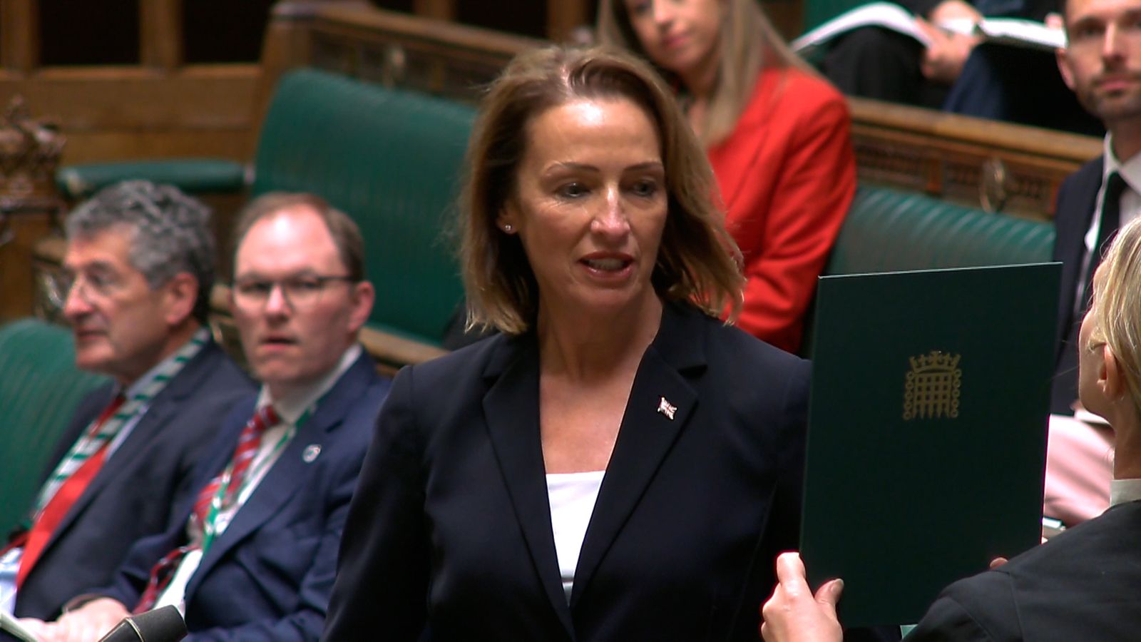 Reform UK's first female MP Sarah Pochin sworn into parliament ...