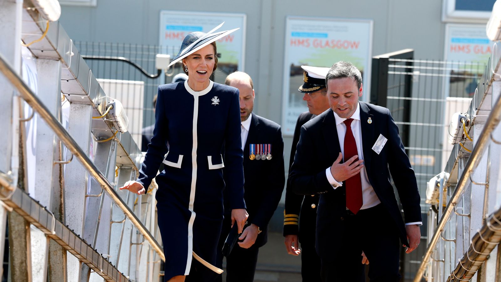 Kate Names Royal Navy Warship By Smashing Whisky Bottle UK News Sky kate-names-royal-navy-warship-by-smashing-whisky-bottle-uk-news-sky