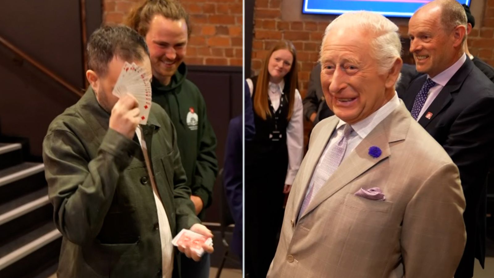 The King told magician, Dynamo, that he made him 'very proud' during ...