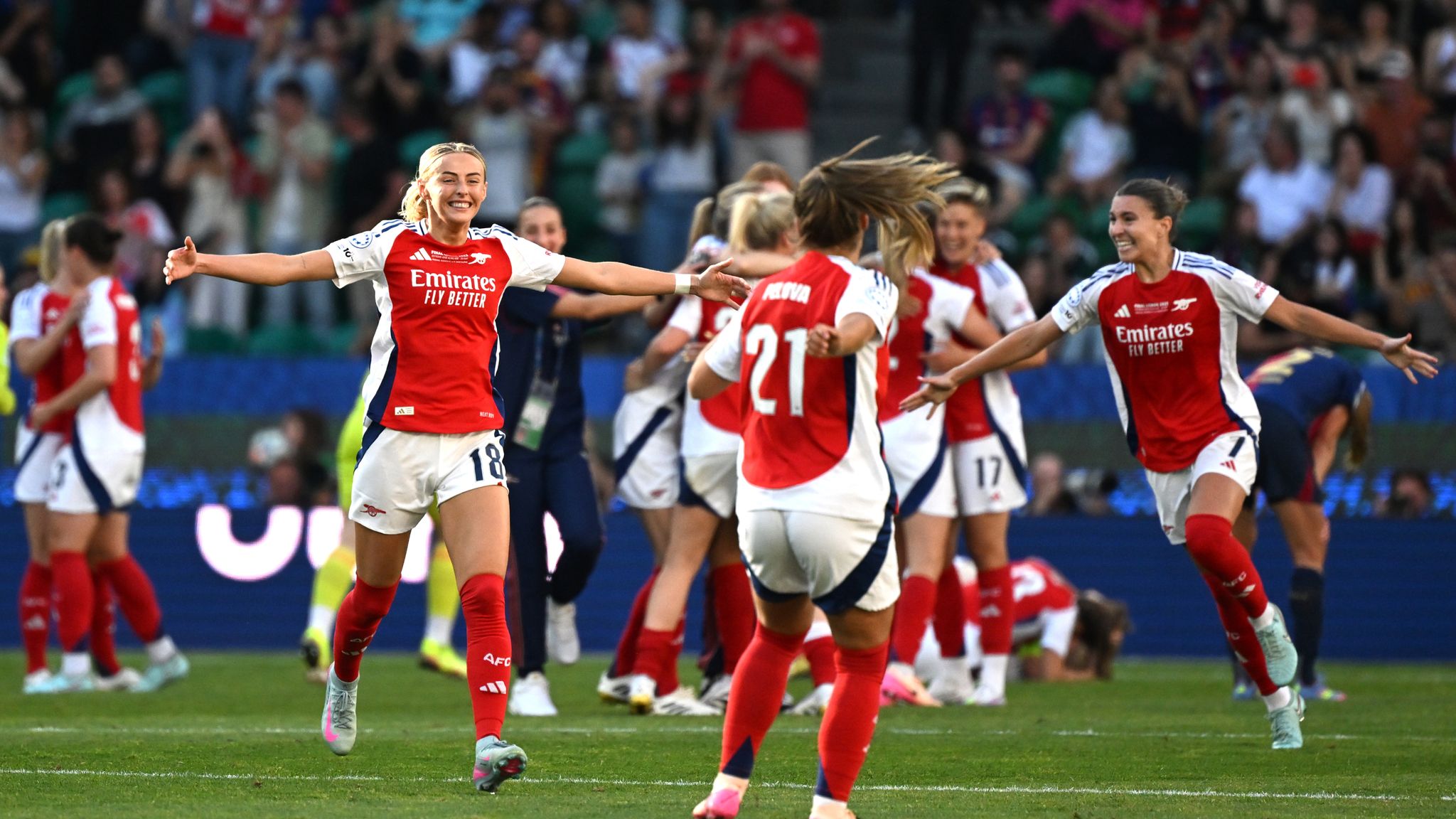 Arsenal win Women's Champions League with victory over Barcelona | UK ...
