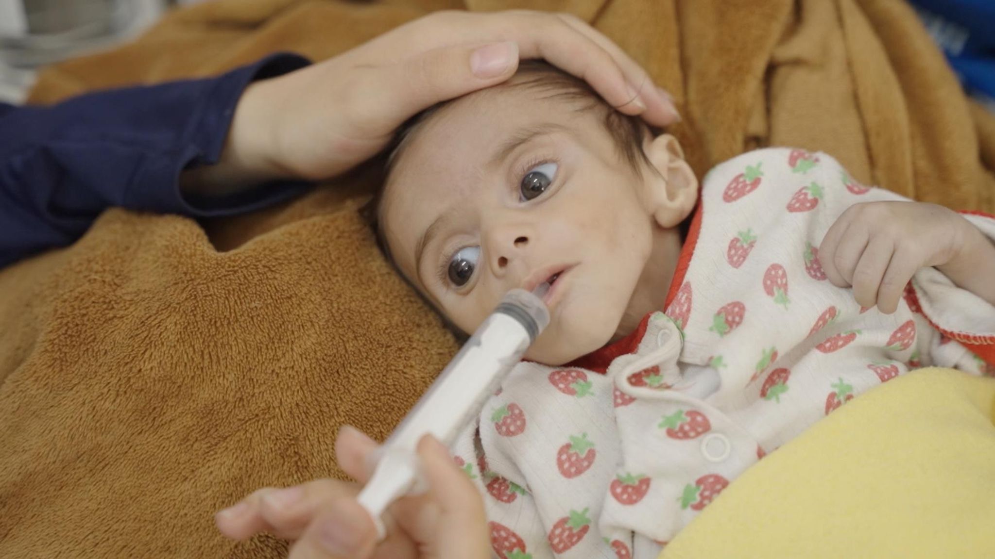 Mum of emaciated baby in Gaza says 'I lost my husband... I don't want ...