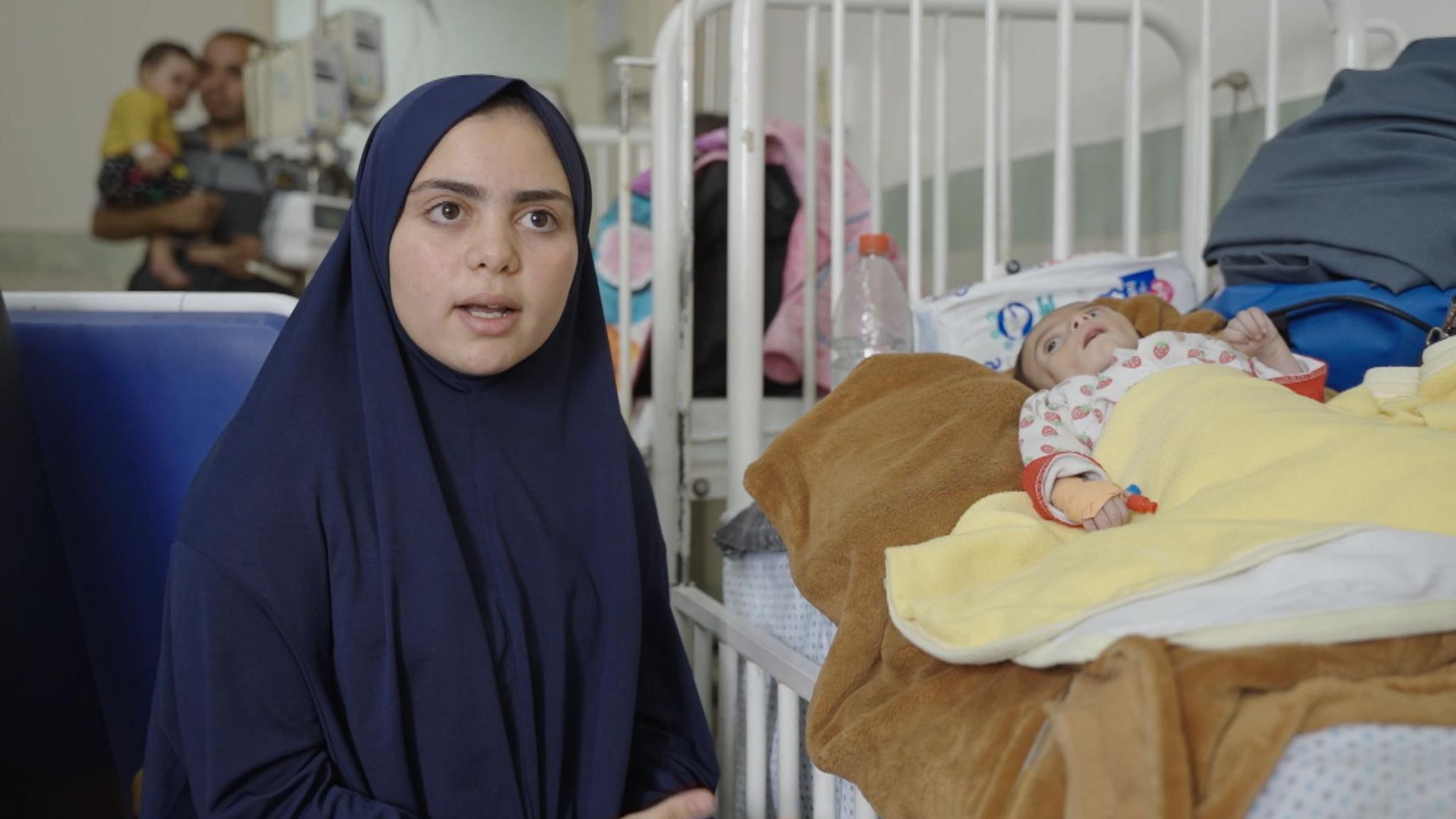 Mum of emaciated baby in Gaza says 'I lost my husband... I don't want ...