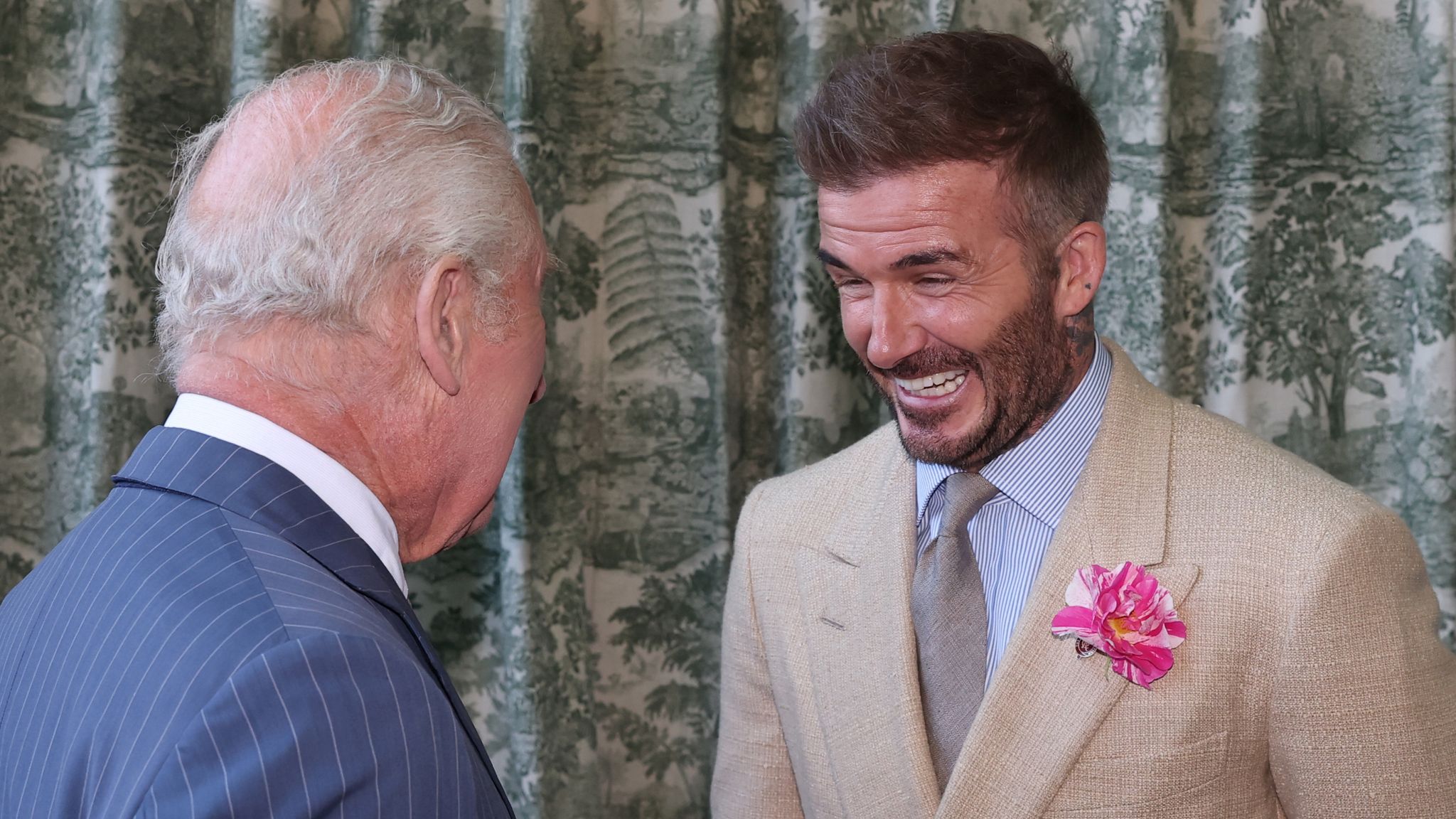 David Beckham meets King and Queen at Chelsea Flower Show | UK News ...
