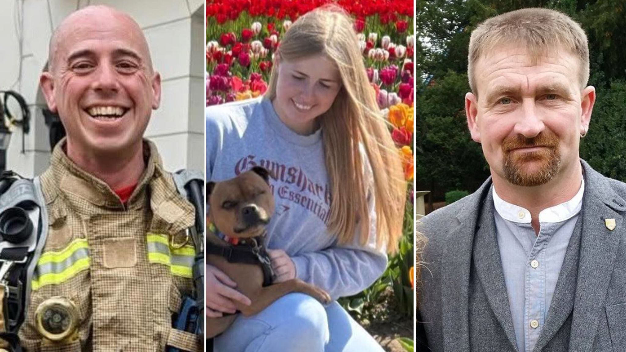 Firefighters form guard of honour after two colleagues and business ...