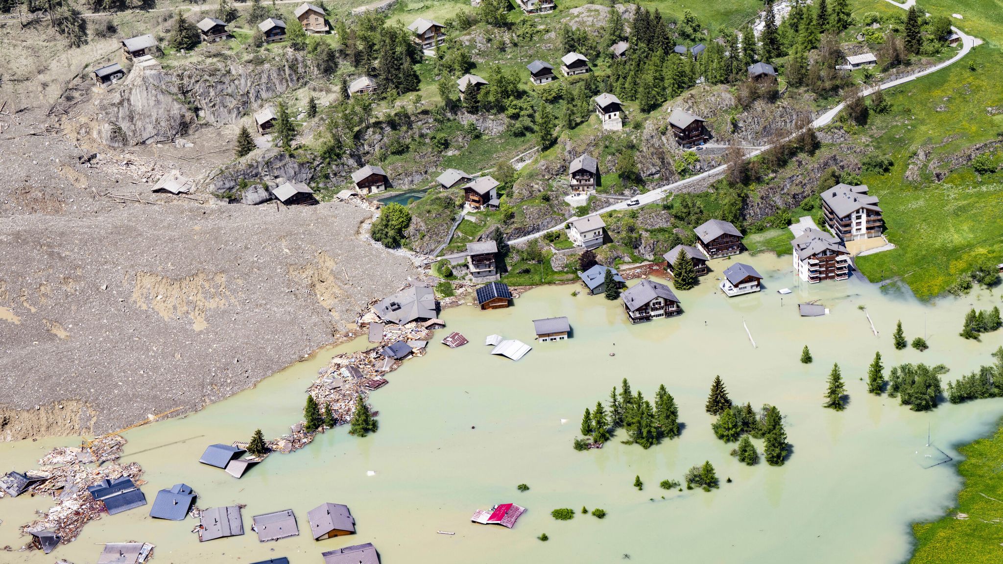 'I lost everything': Residents in shock after landslide buries Swiss ...