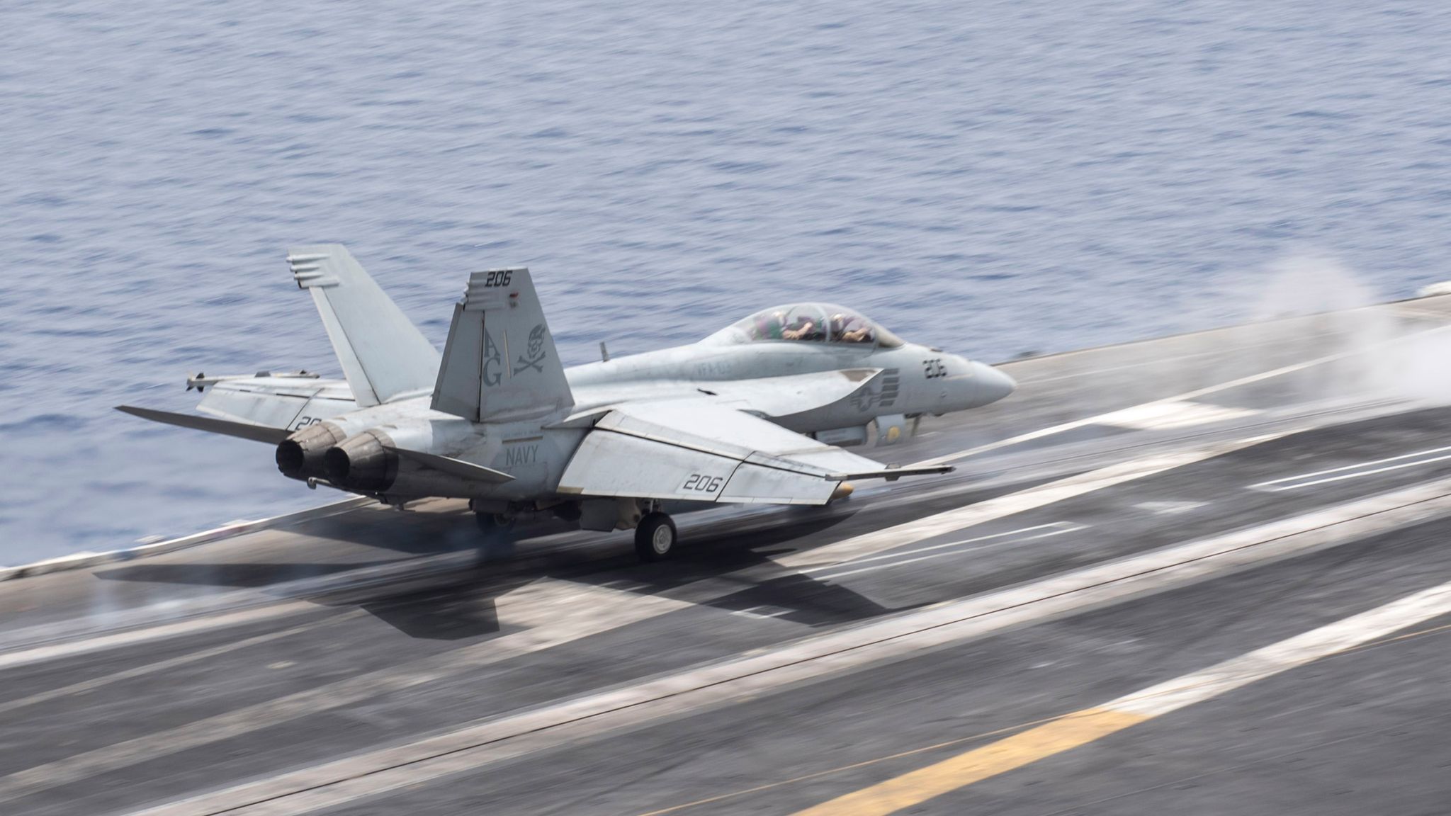 Second US fighter jet lost in Red Sea after going overboard during ...