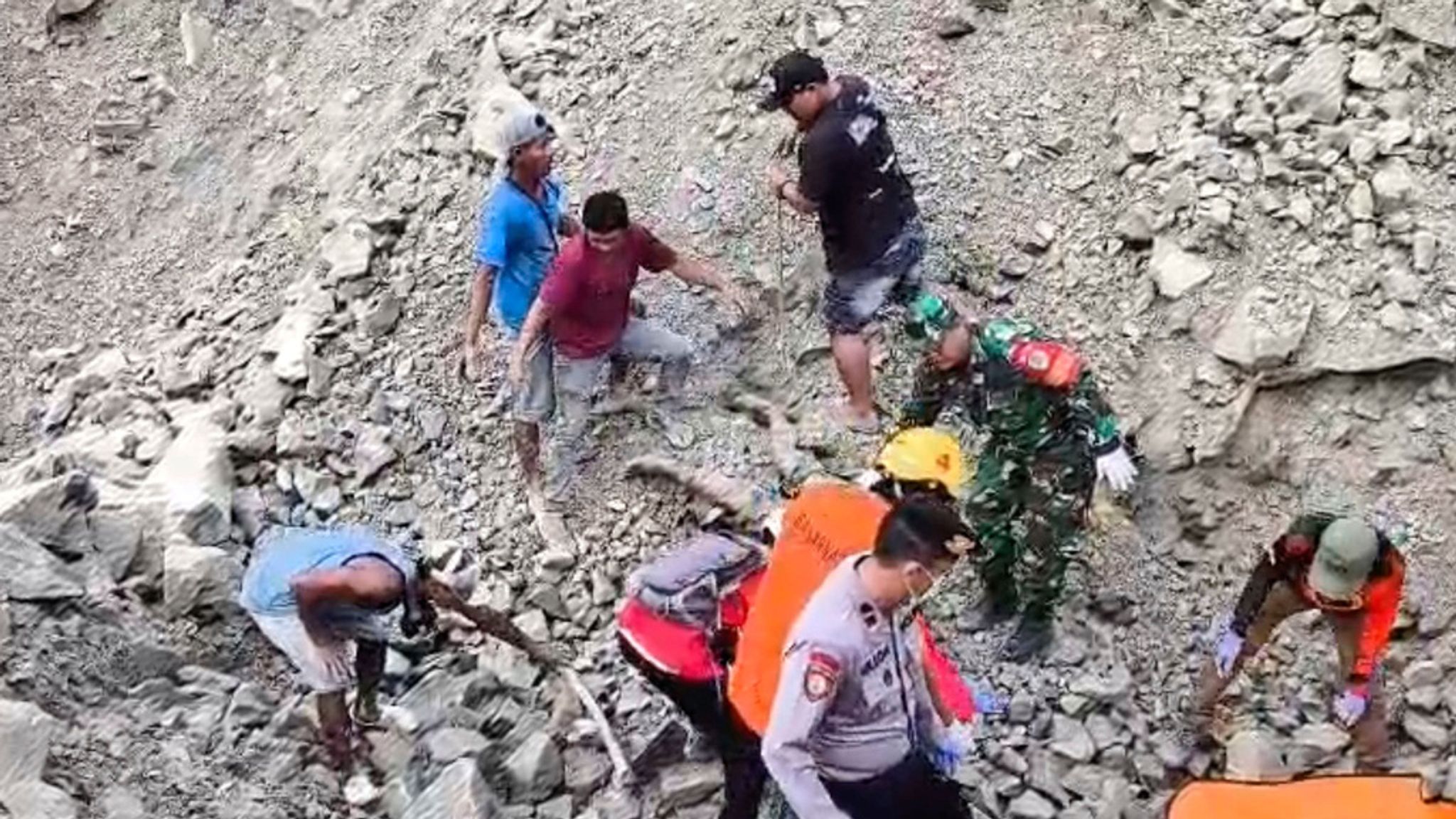 Indonesia quarry collapse: Owner among six people questioned by police ...