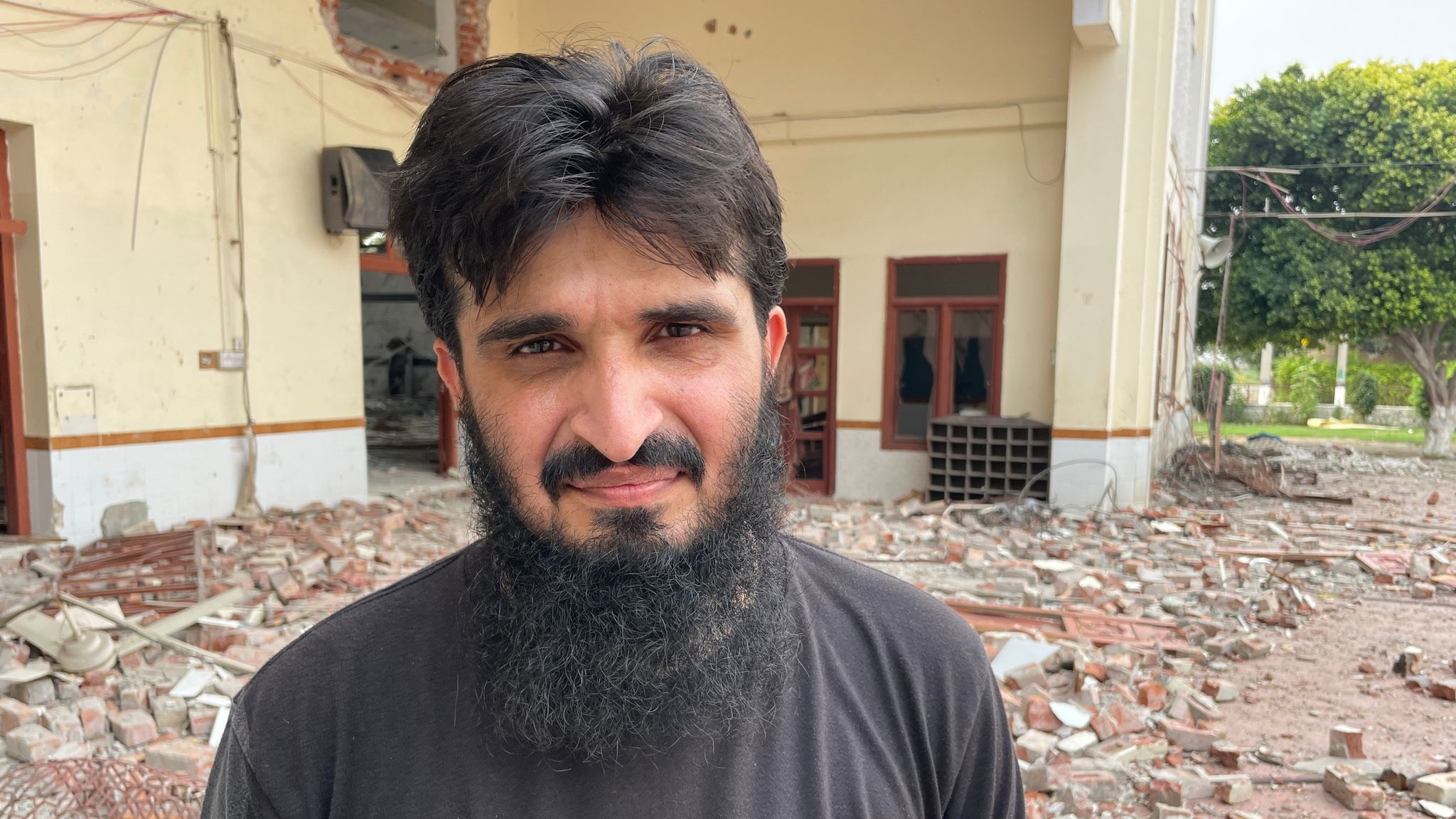 The site targeted by deadly Indian missile strikes is a mass of rubble ...