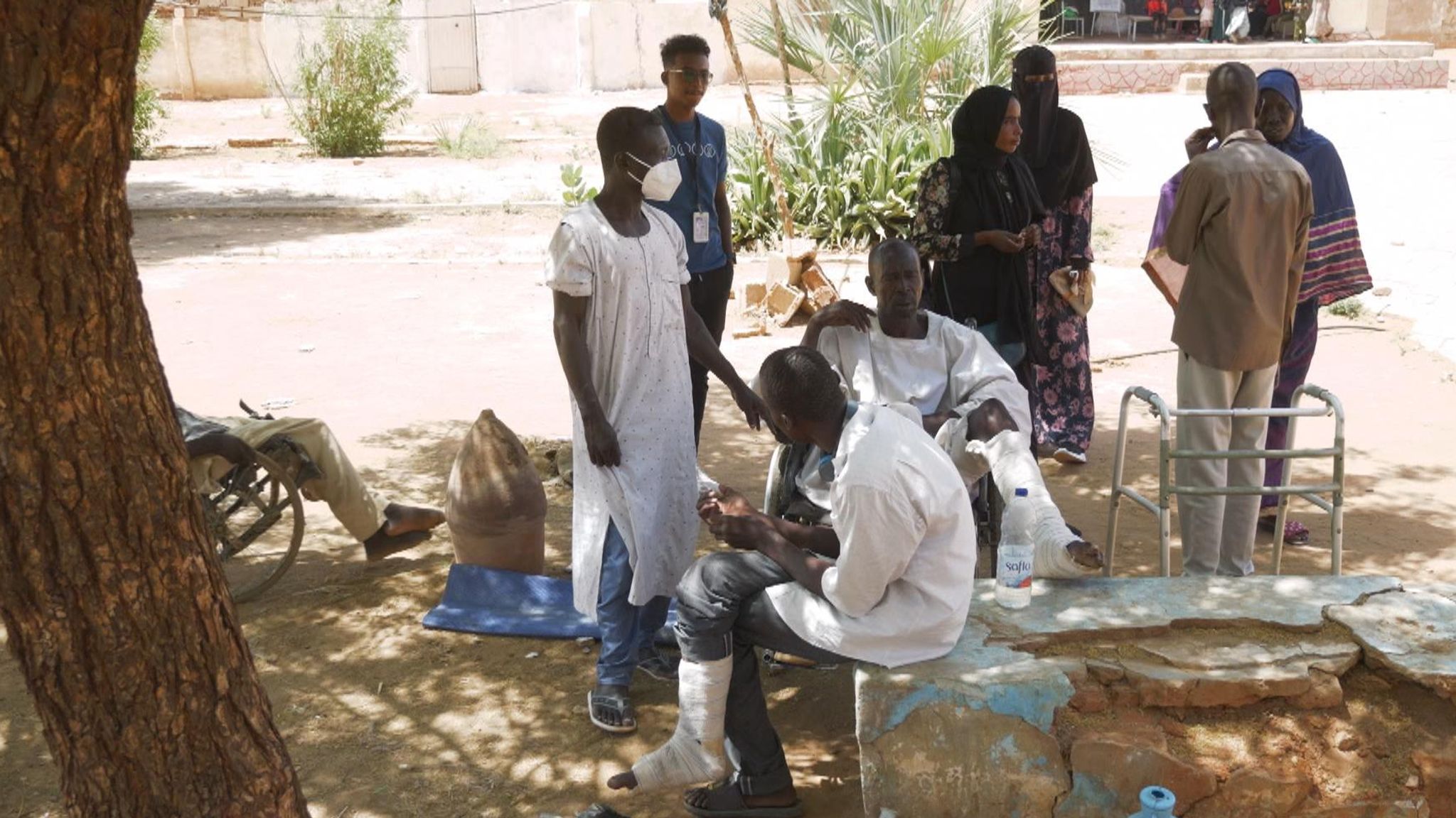 Sudanese man separated from his family by war and wounded by a stray ...