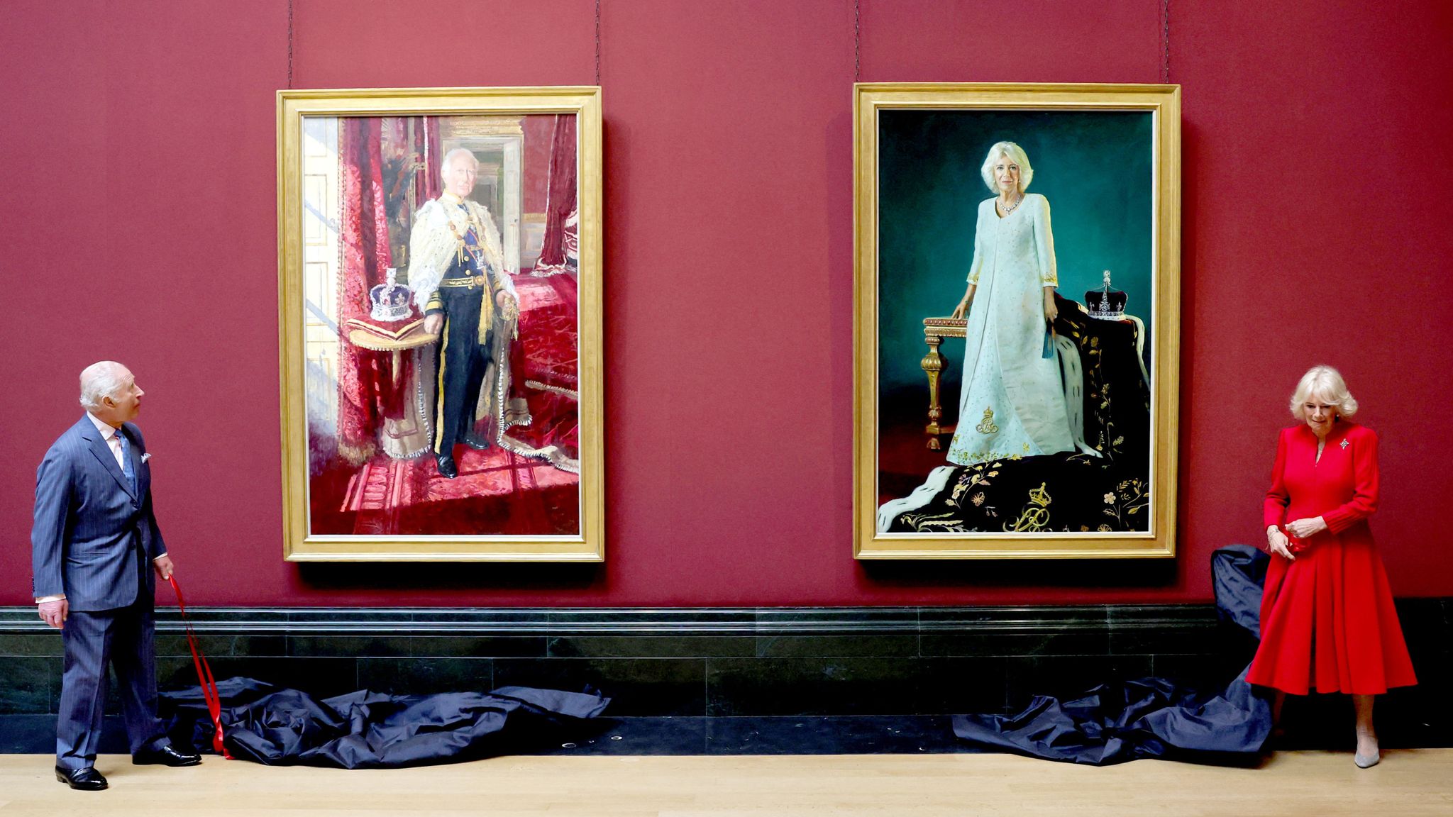The King and Queen unveil new portraits commemorating their coronation ...